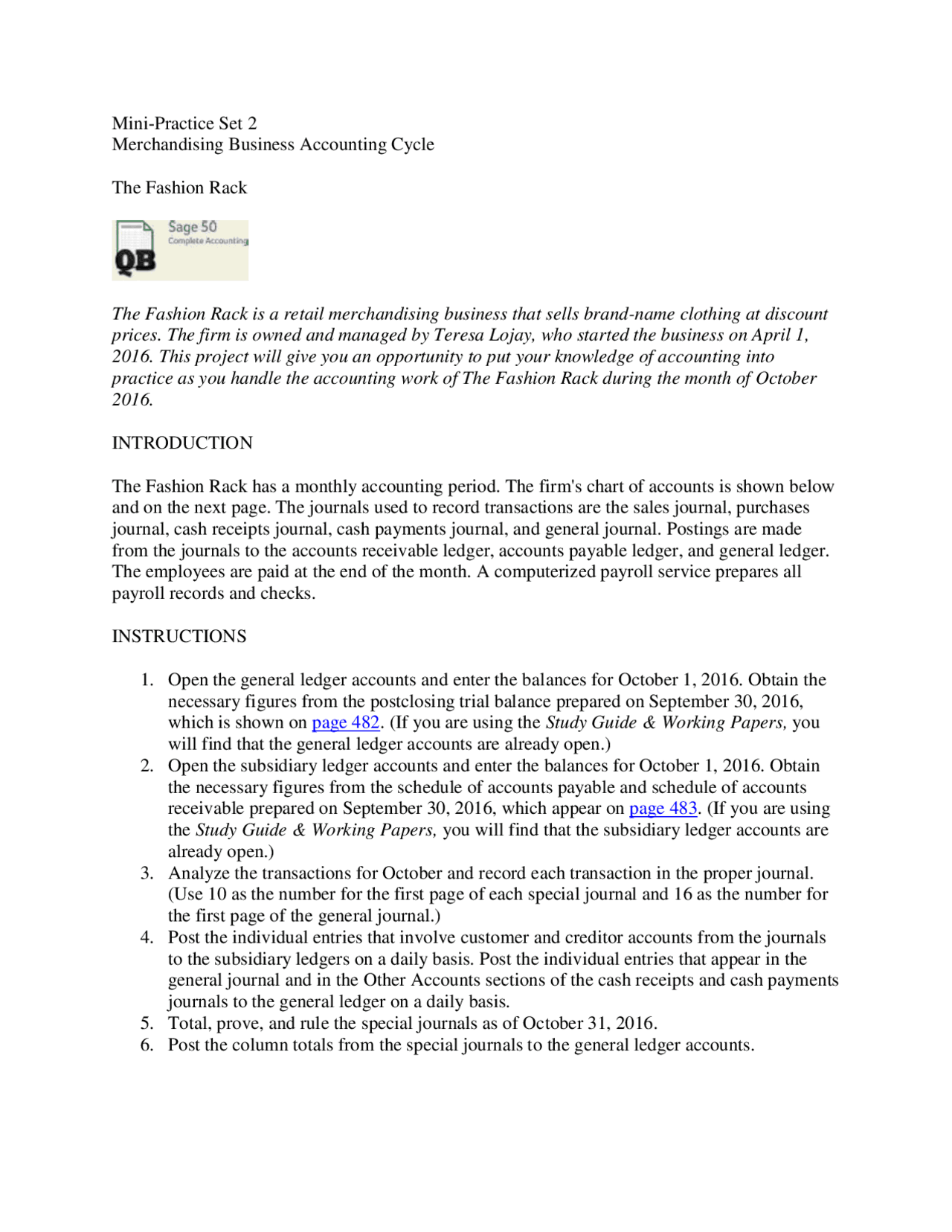 Mini-Practice Set 2 Merchandising Business Accounting Cycle ... | Slide ...