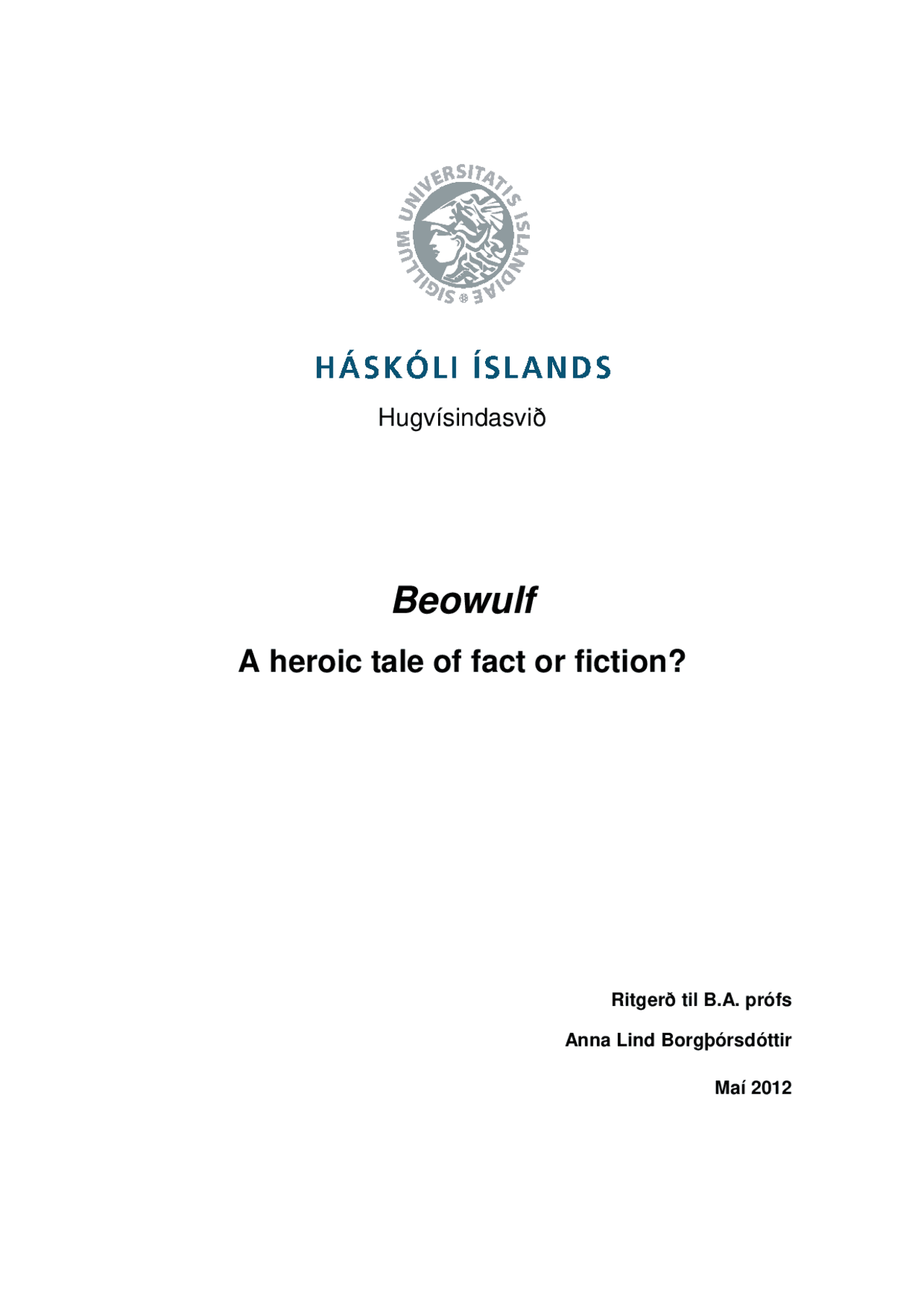 Beowulf Exercises English Docsity