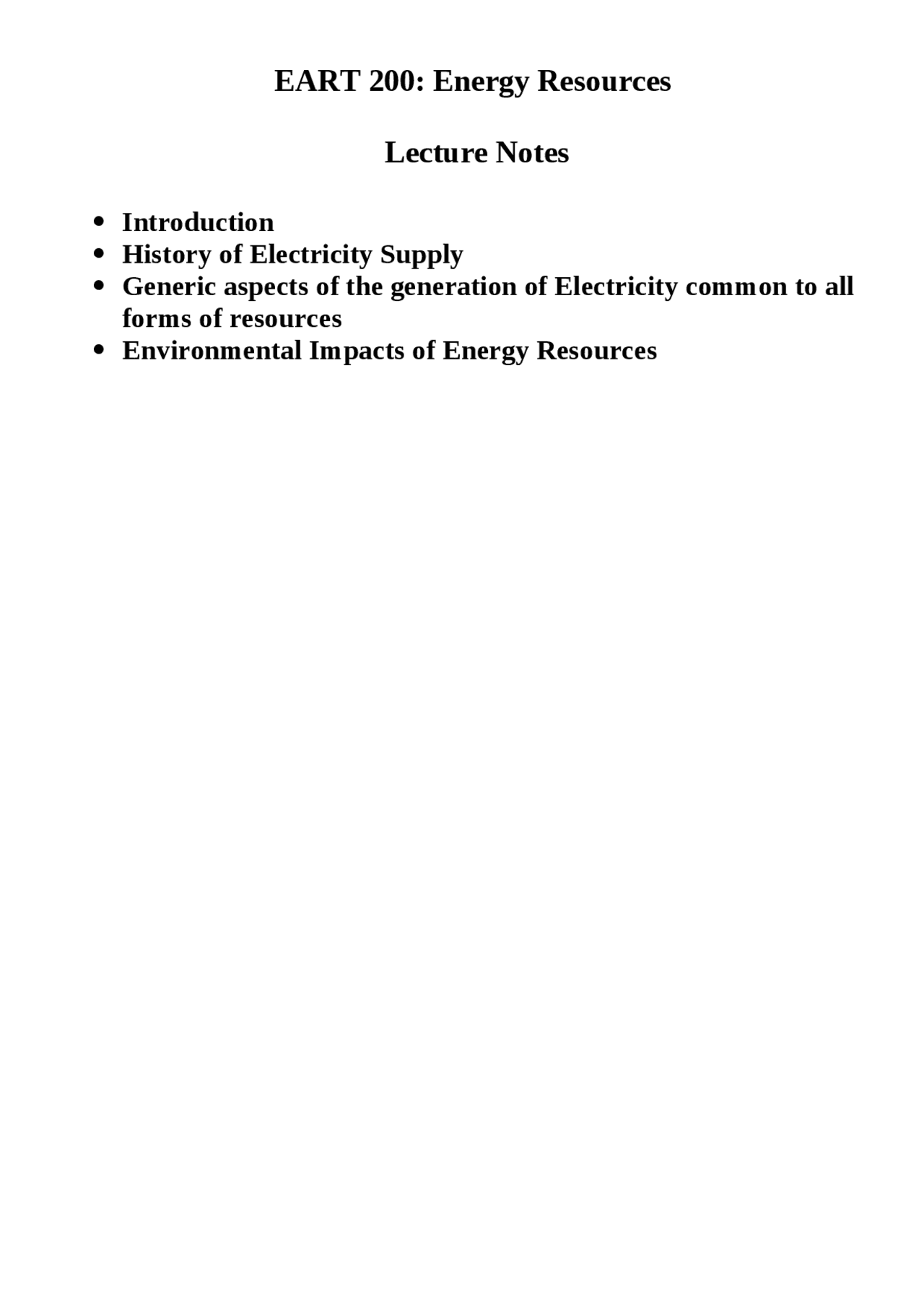 Energy Resources Lecture Notes Lecture Notes Energy Efficiency Docsity