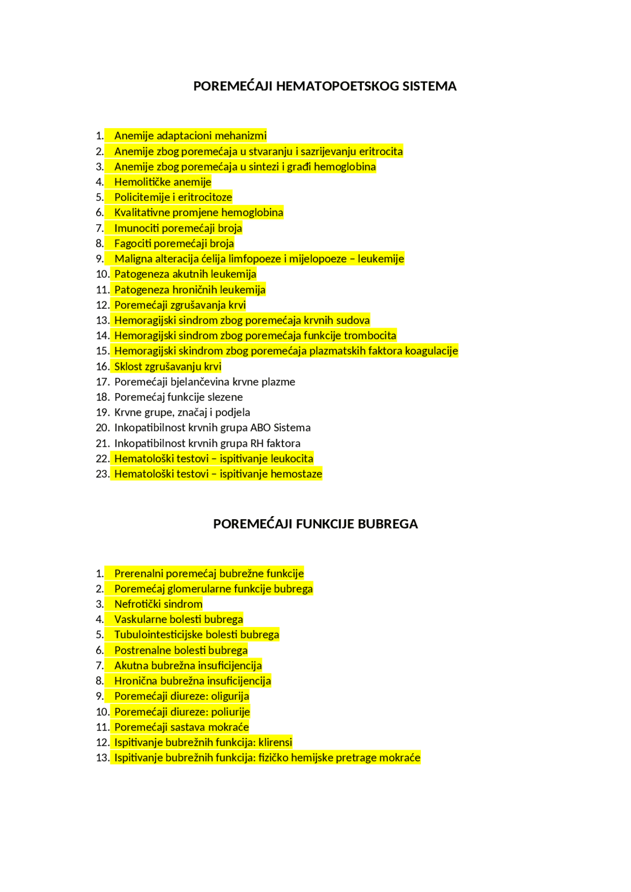 Dokument Za Skriptu Iz Patologije Skripte Predlog Patologija Docsity