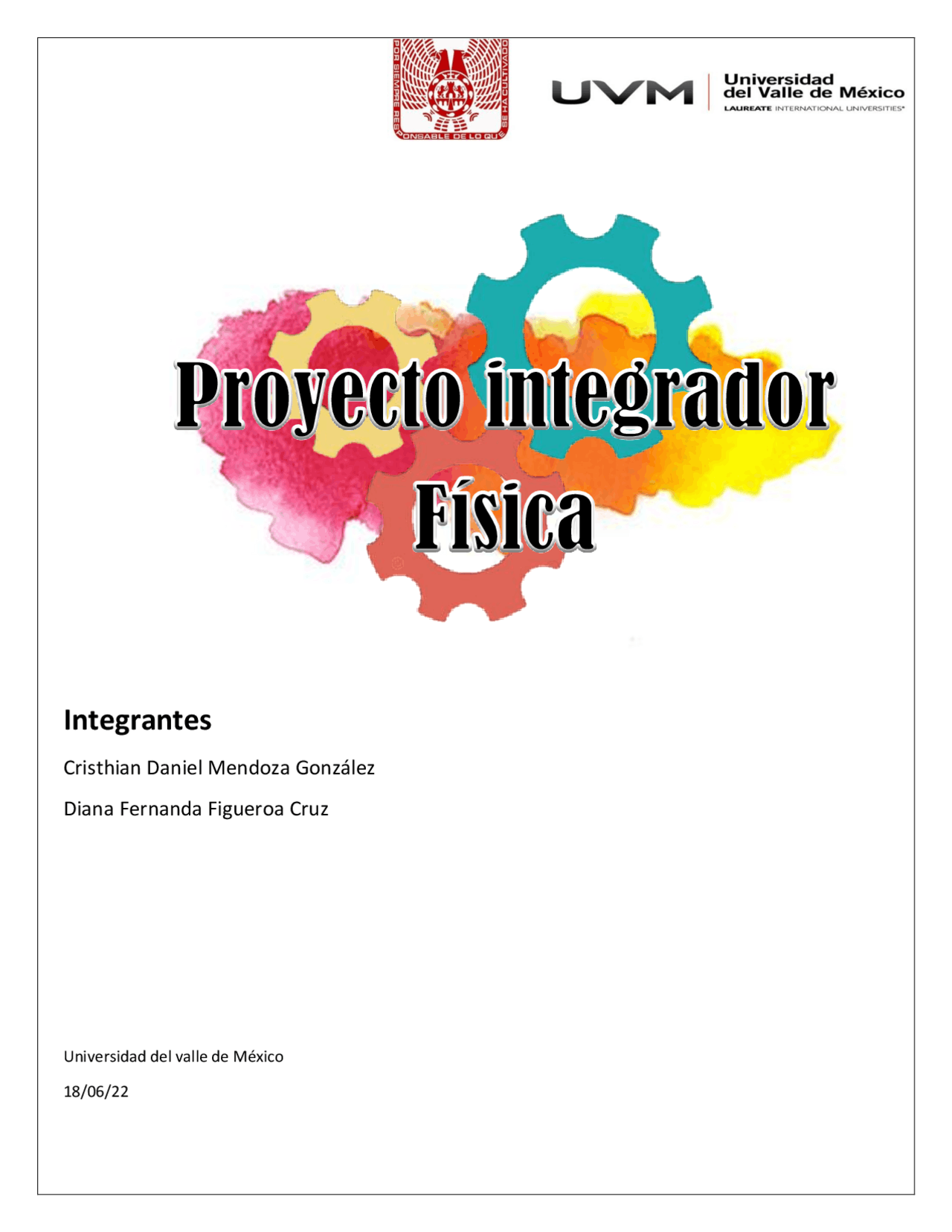Proyecto Integrador Apuntes De Física Docsity
