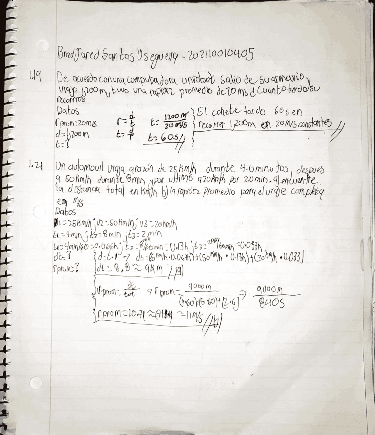 Ejercicios Capitulo 1 y capitulo 2 | Ejercicios de Física | Docsity