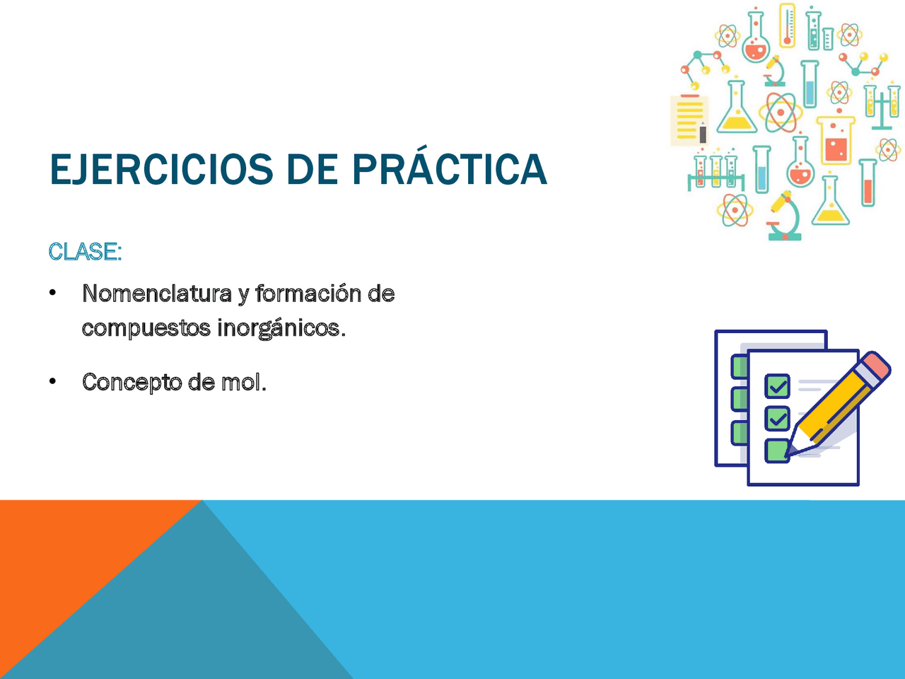 Ejercicios de nomenclatura | Ejercicios de Química | Docsity