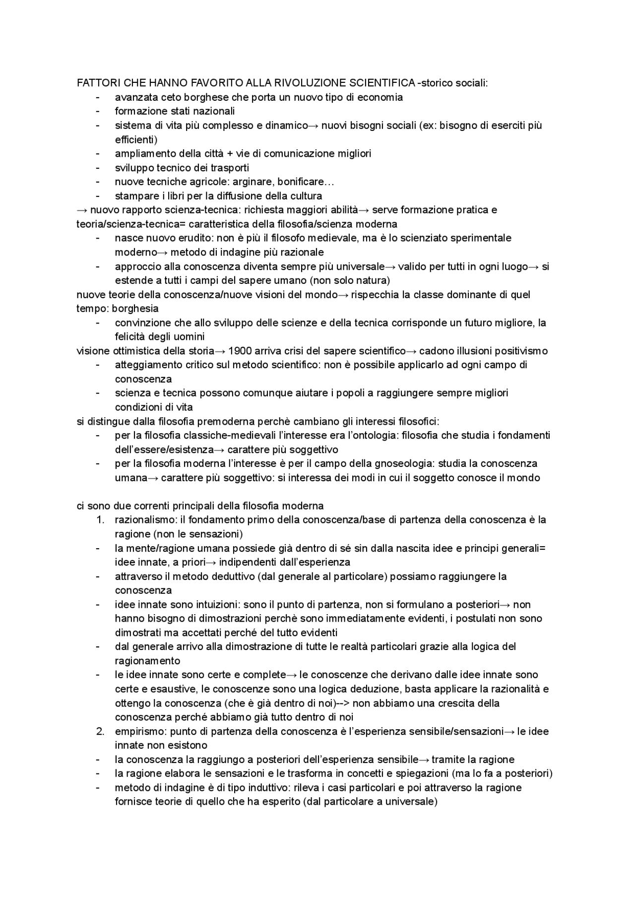Storia Del Pensiero Filosofico Modulo B Appunti Di Filosofia Docsity