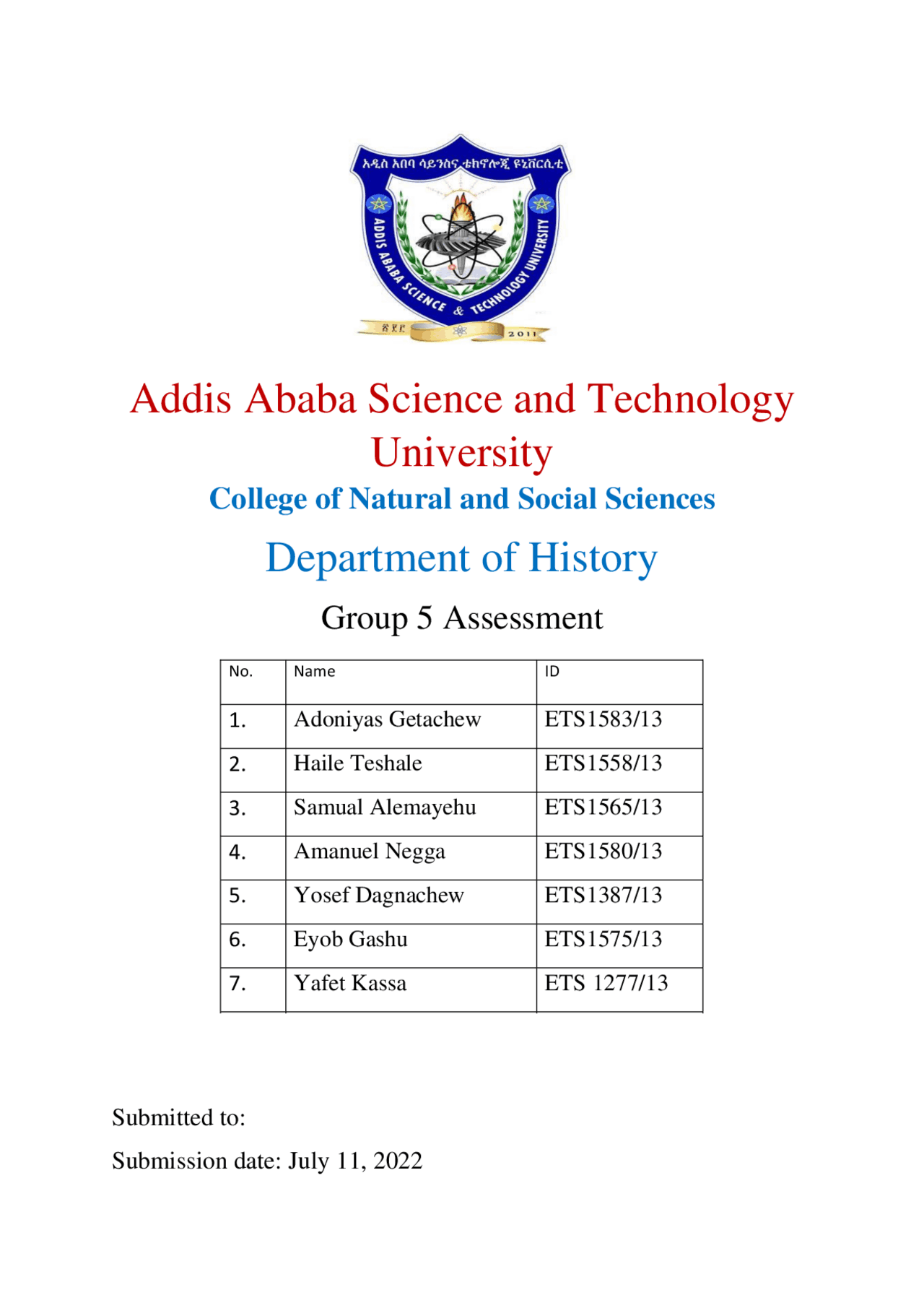 Gadaa system of oromo culture | Essays (high school) History | Docsity