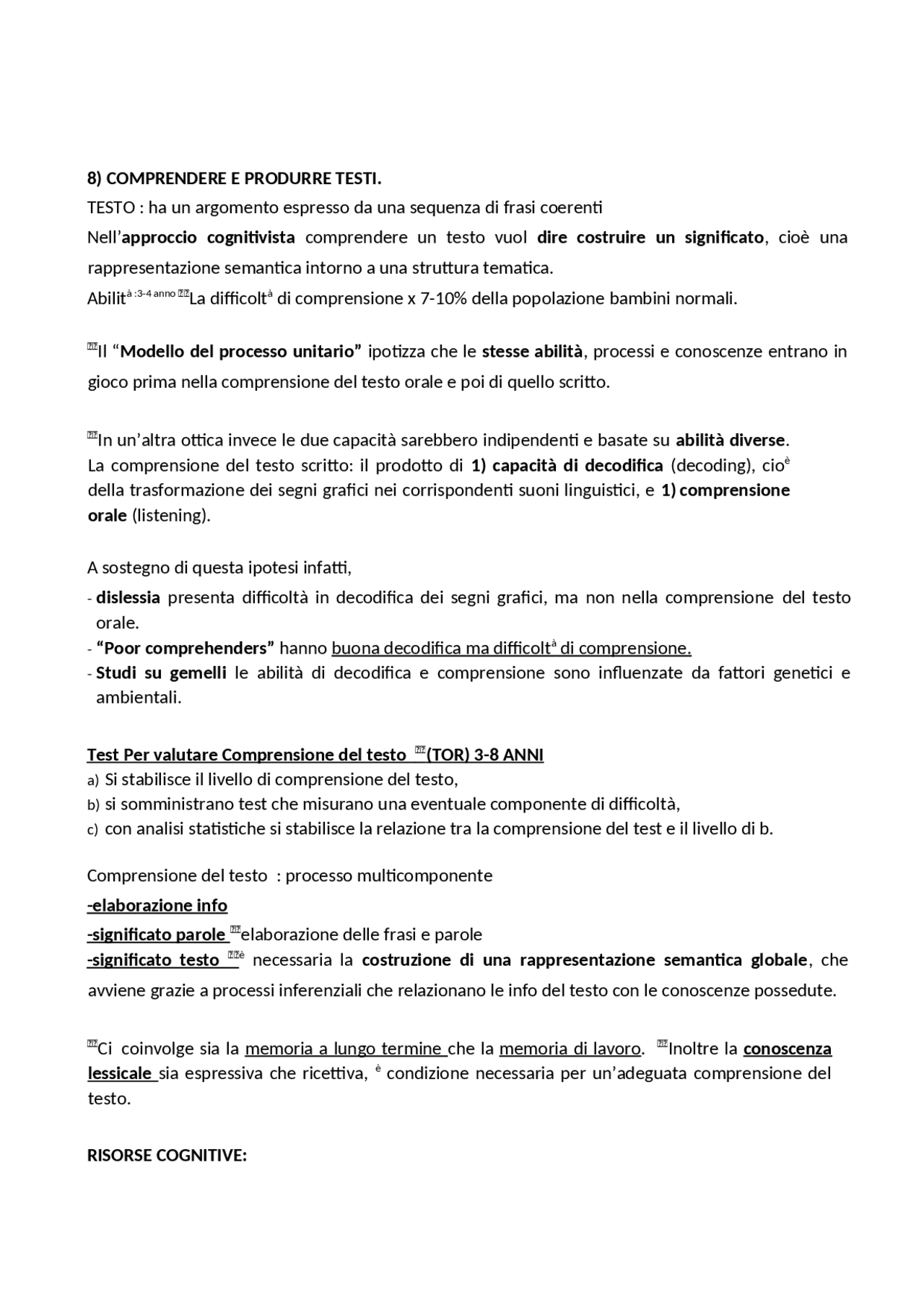 Parlare Ai Bambini Nella Psicolog Schemi E Mappe Concettuali Di