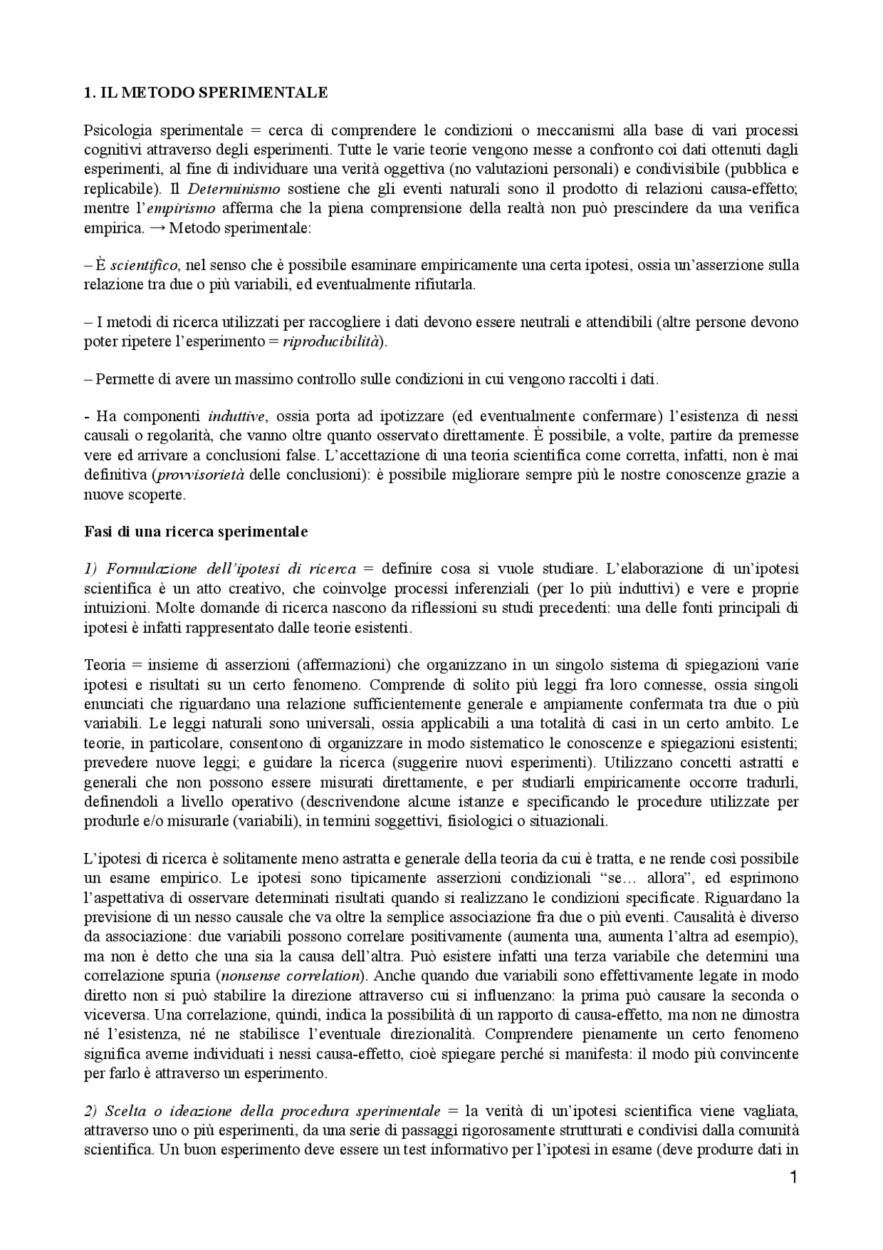 Riassunto Libro Psicologia Dispense Di Psicologia Generale Docsity