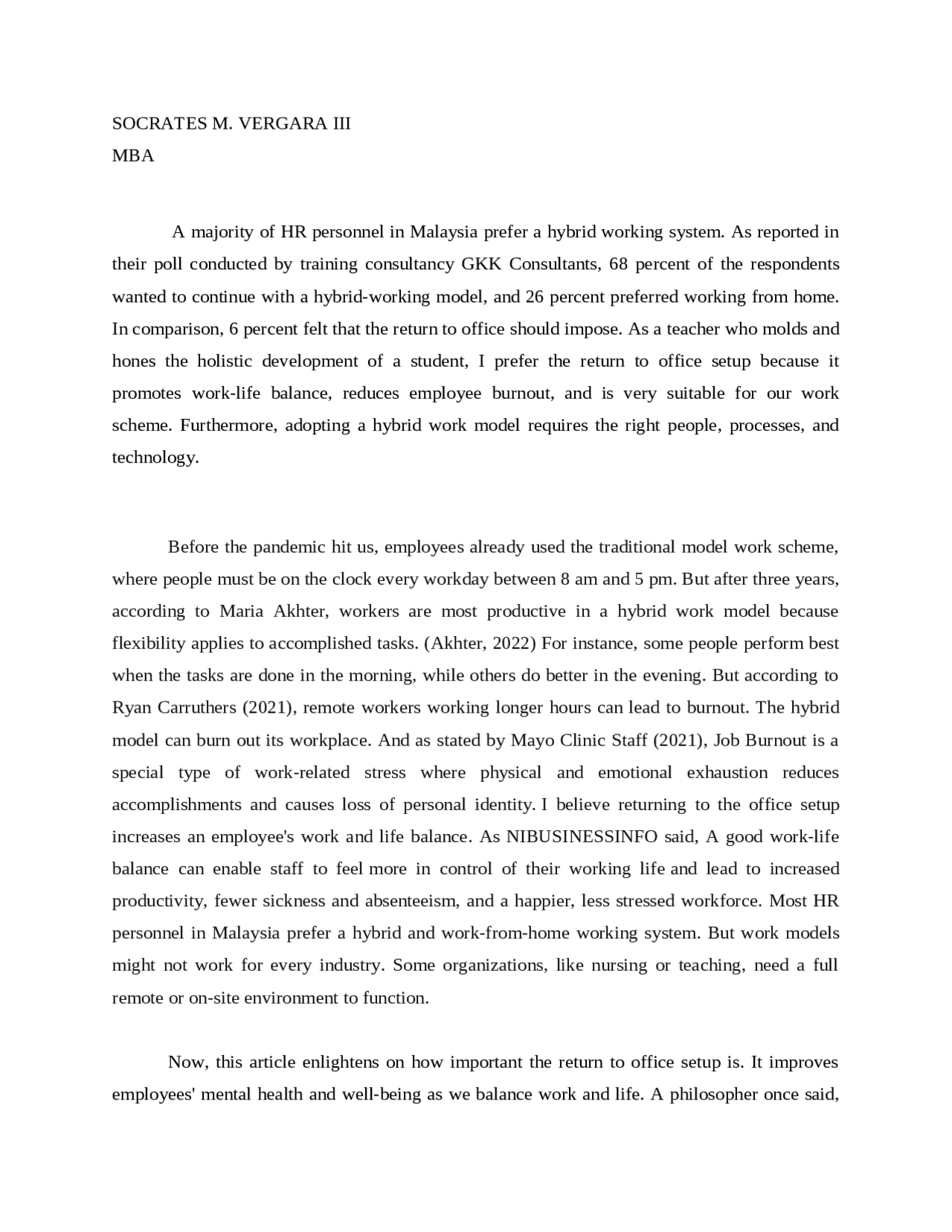 Reaction Paper (Personnel Management) | Summaries Management ...