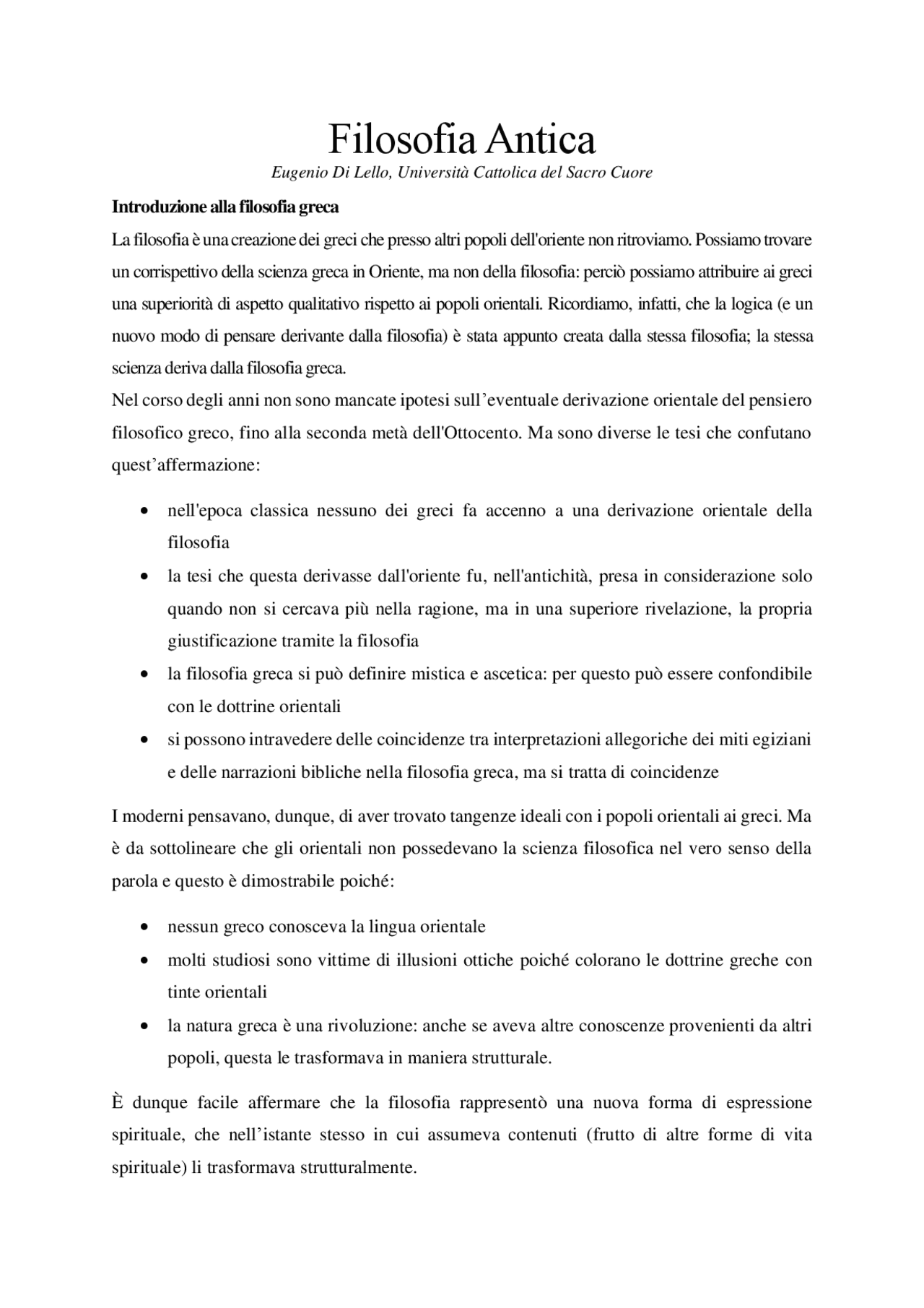riassunto libro di giovanni reale | Appunti di Storia della filosofia ...