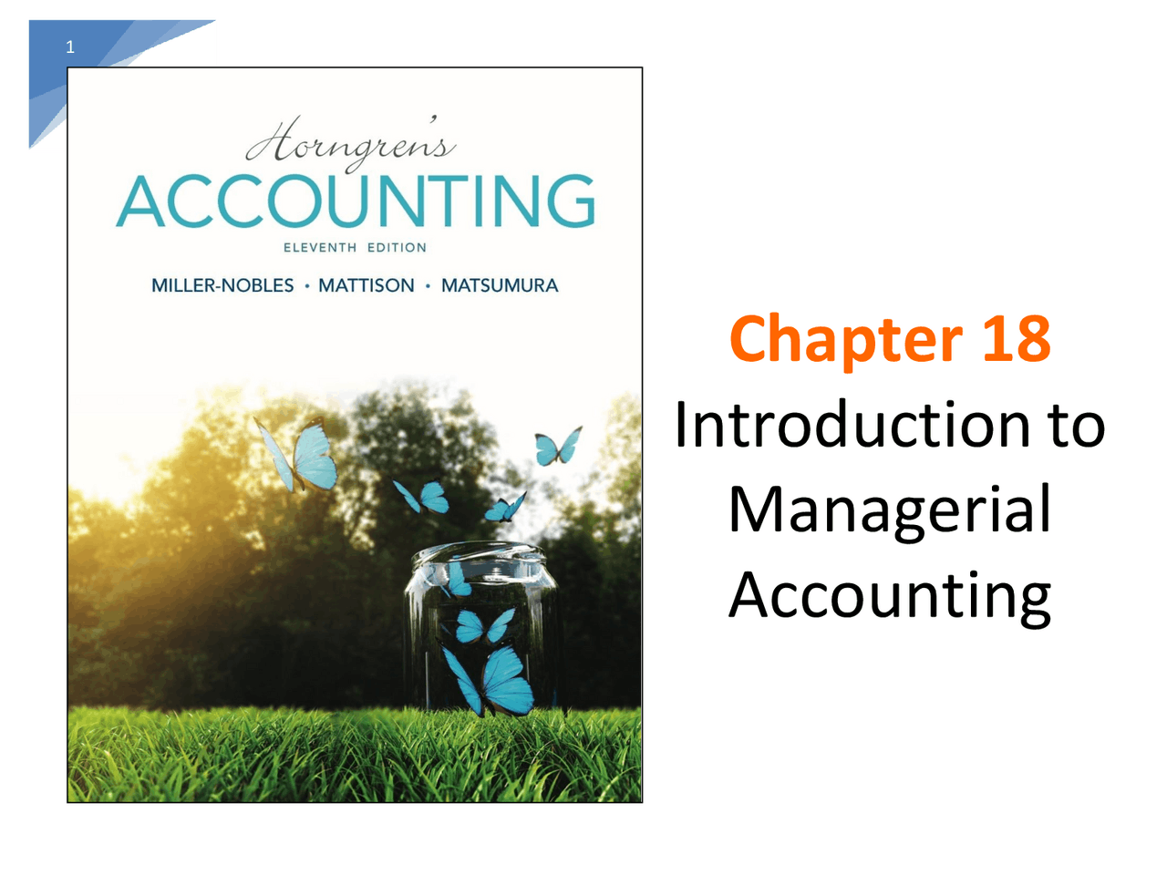 Introduction to Managerial Accounting. | Exams Management Accounting | Docsity