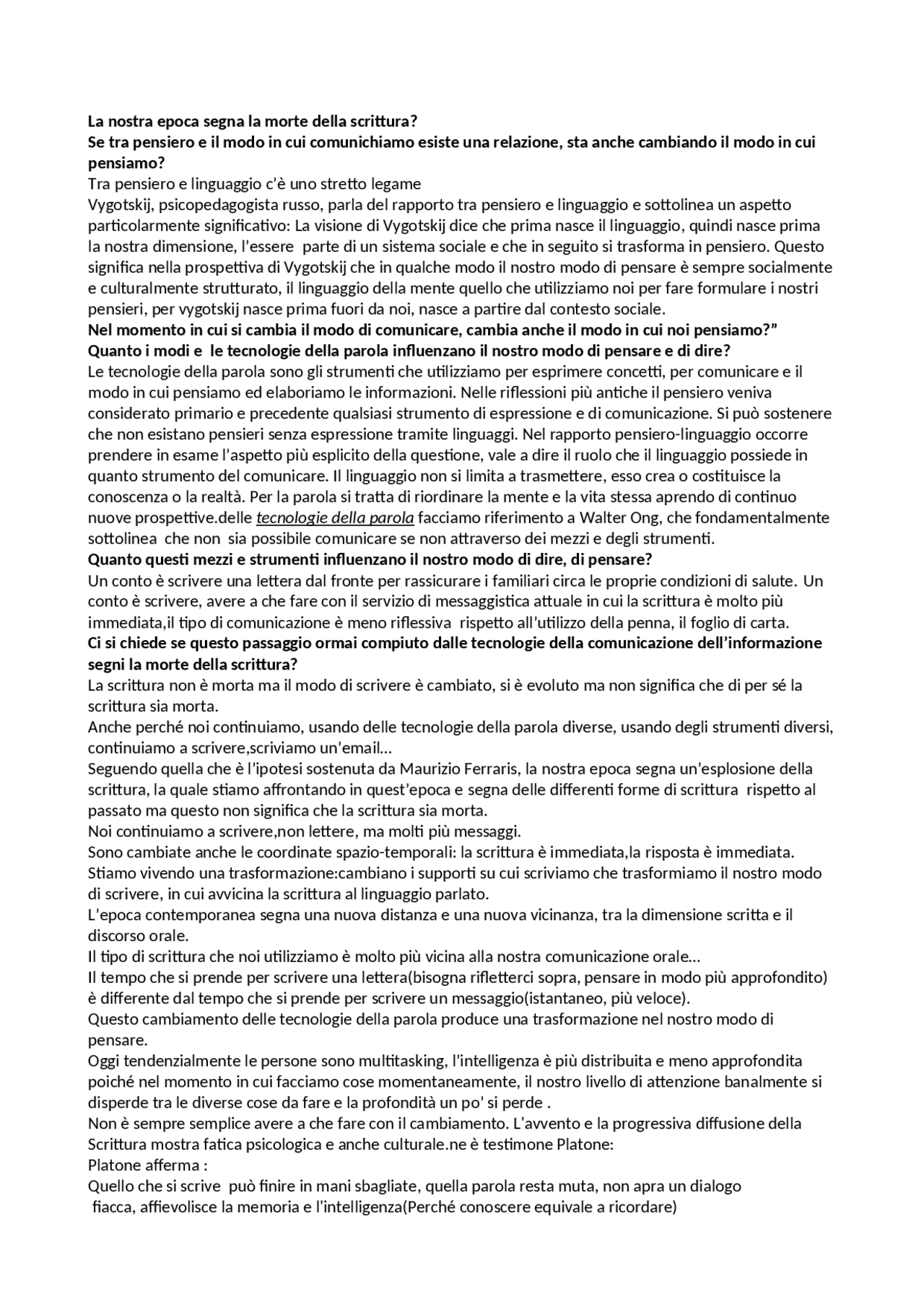 Per Lettera Zamengo Appunti Di Pedagogia Docsity