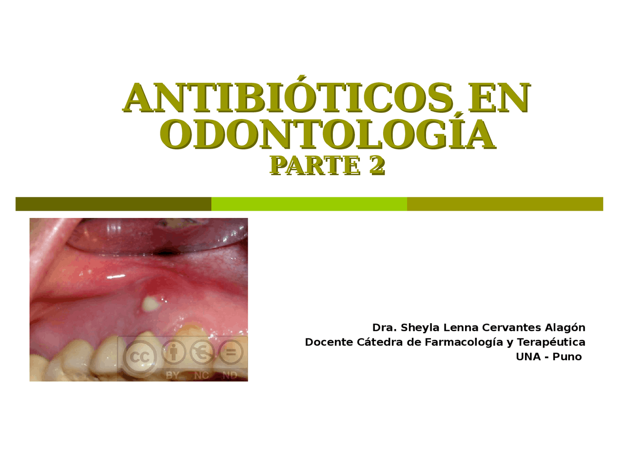 AntibiÓticos En OdontologÍa Parte 2 Diapositivas De Farmacología