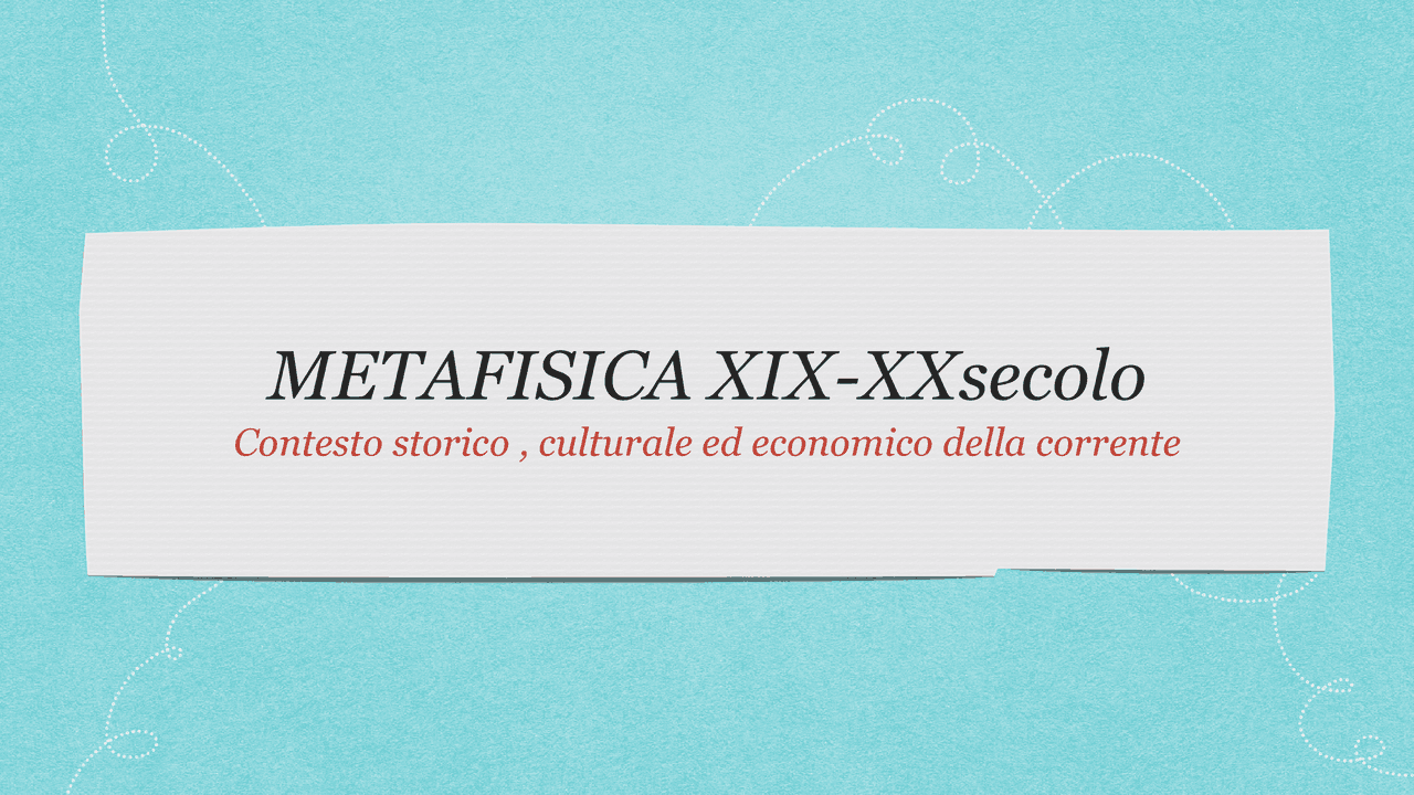 Power Point Sulla Corrente Dellarte Metafisica Slide Di Elementi Di