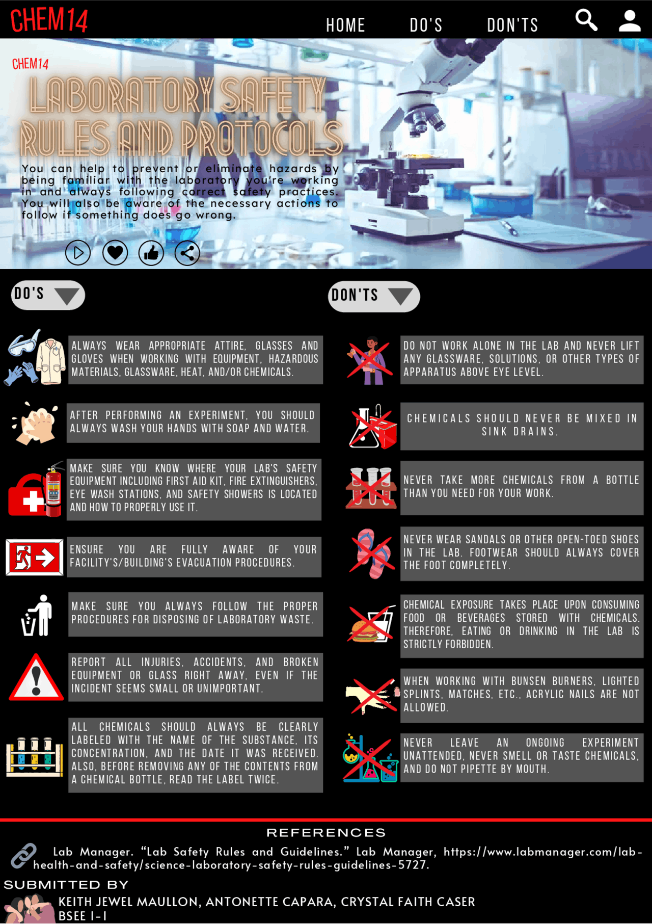Infographic in Chemistry Laboratory Guidelines | Study Guides, Projects ...