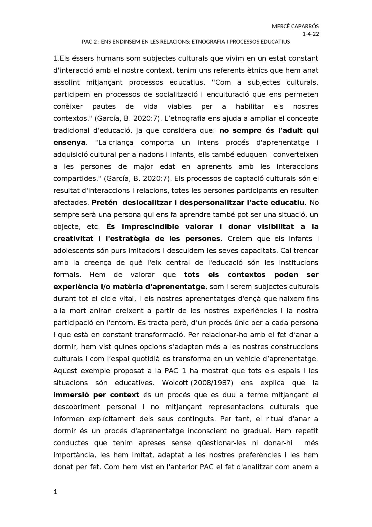 Etnografia Aplicada A Leducació Social Ejercicios De Etnología