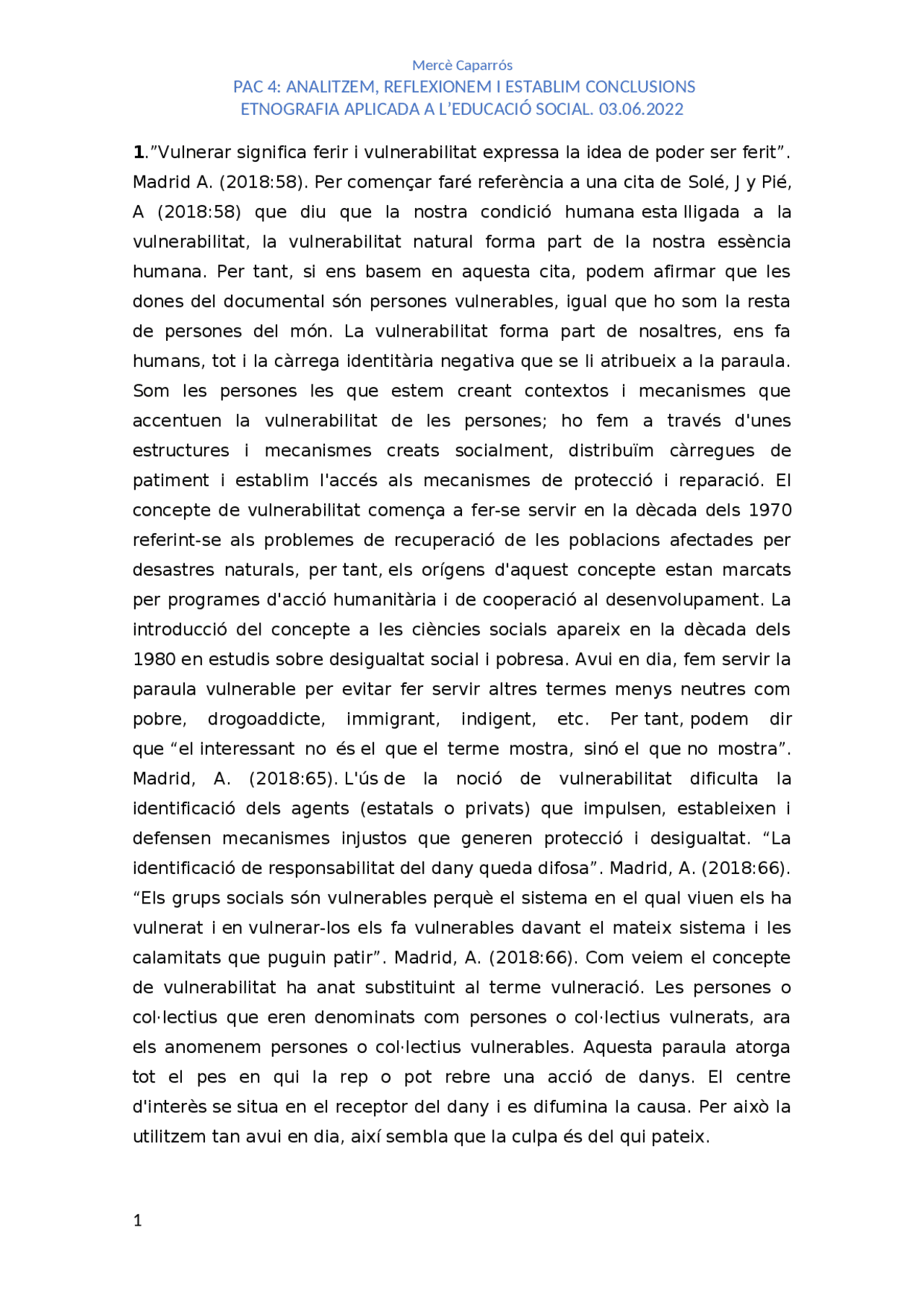 Etnografia Aplicada A Leducació Social Ejercicios De Etnología