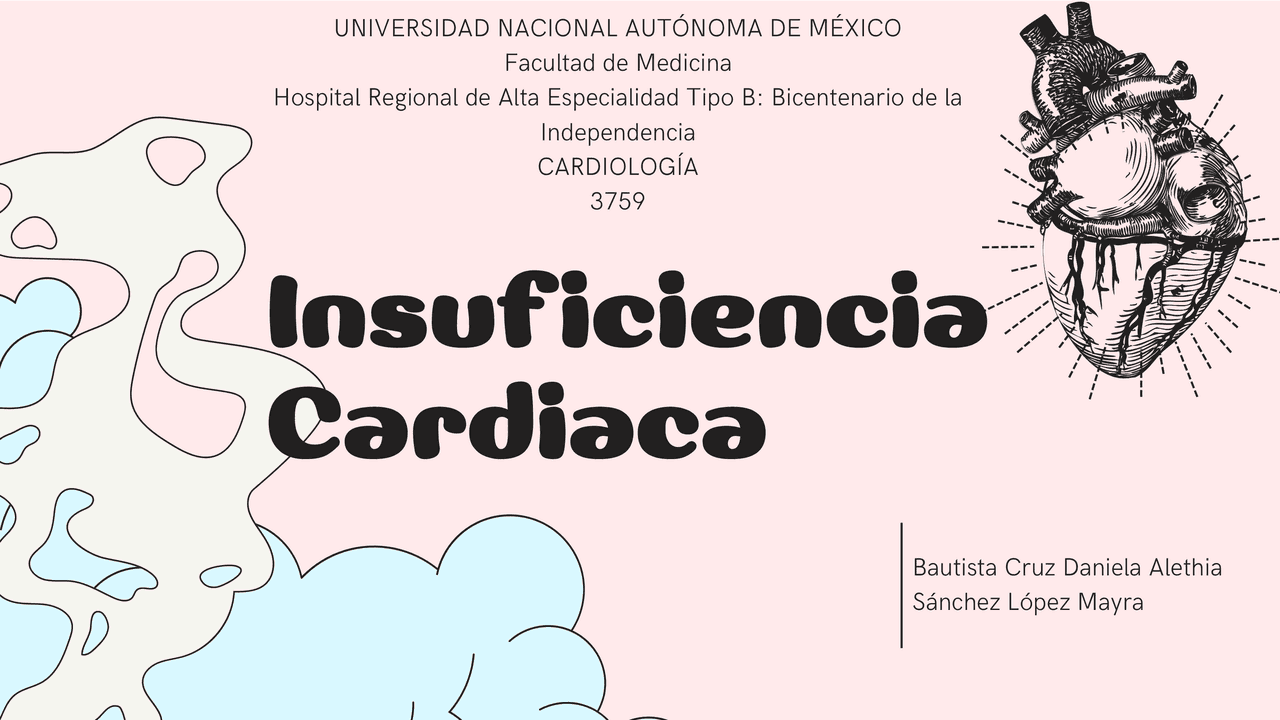 Insuficiencia Cardiaca Diapositivas De Cardiología Docsity