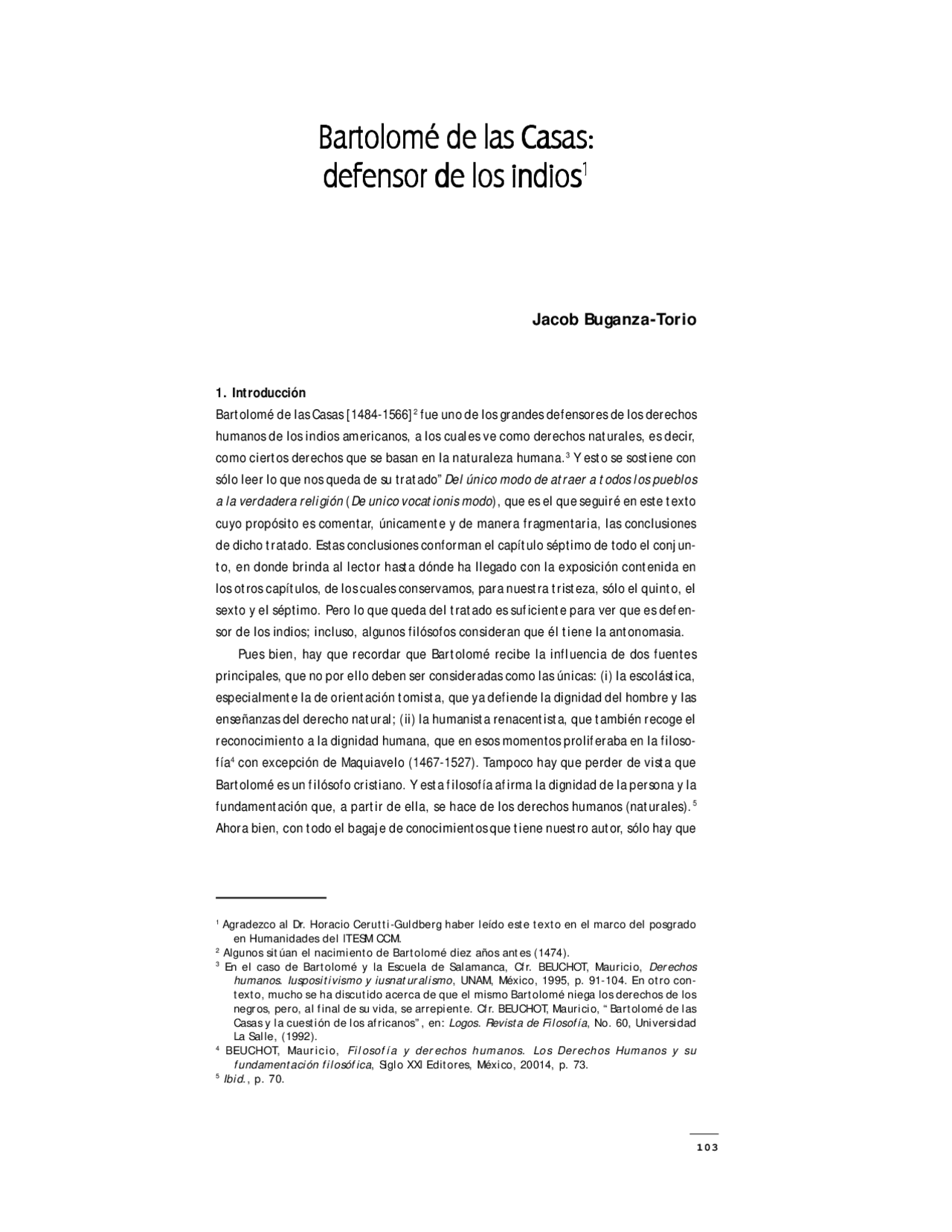 Bartolomé de las Casas: defensor de los indios | Dispense di ...