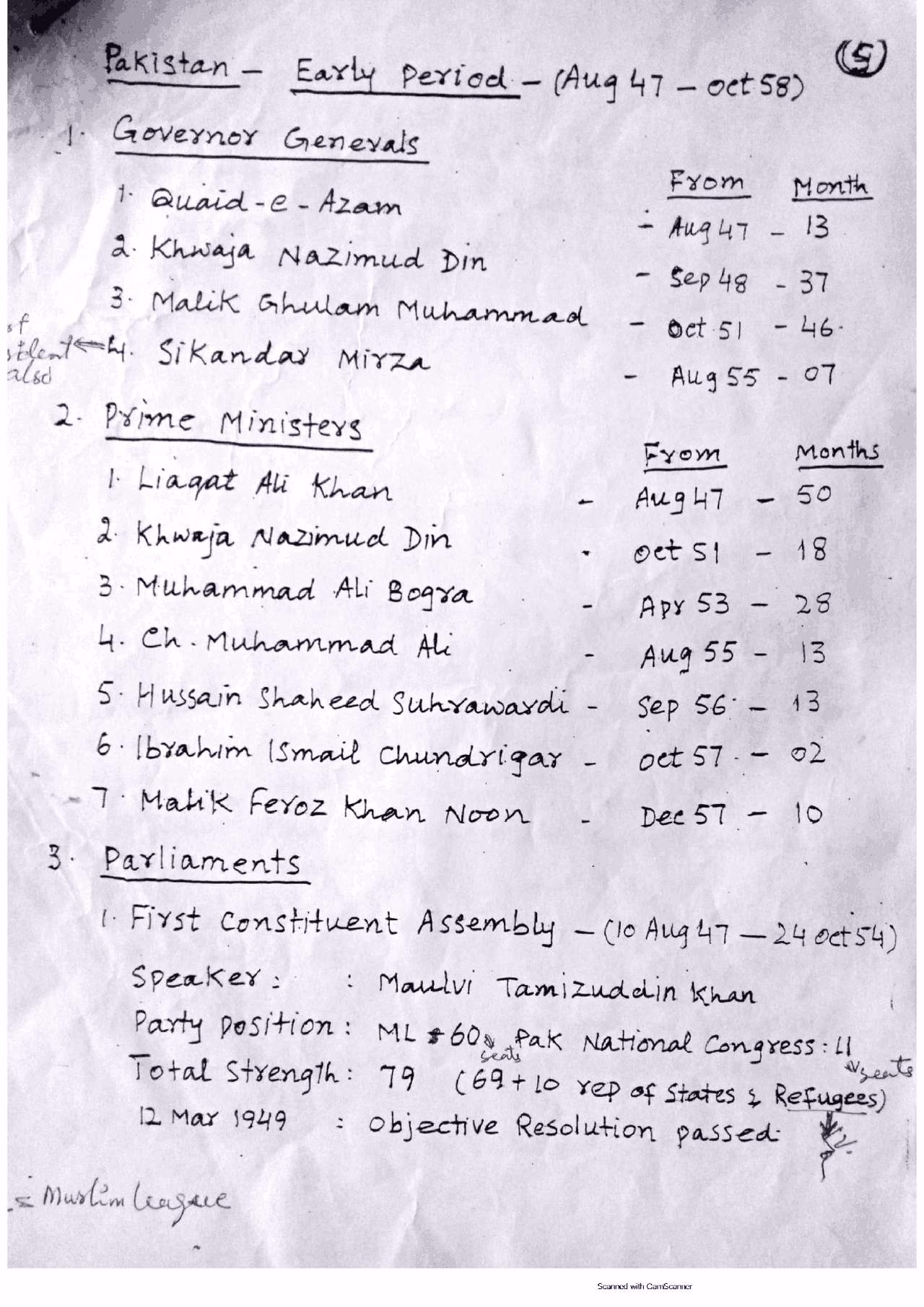 EARLY DETAILS OF PAKISTAN | Lecture notes Pakistan History - Docsity