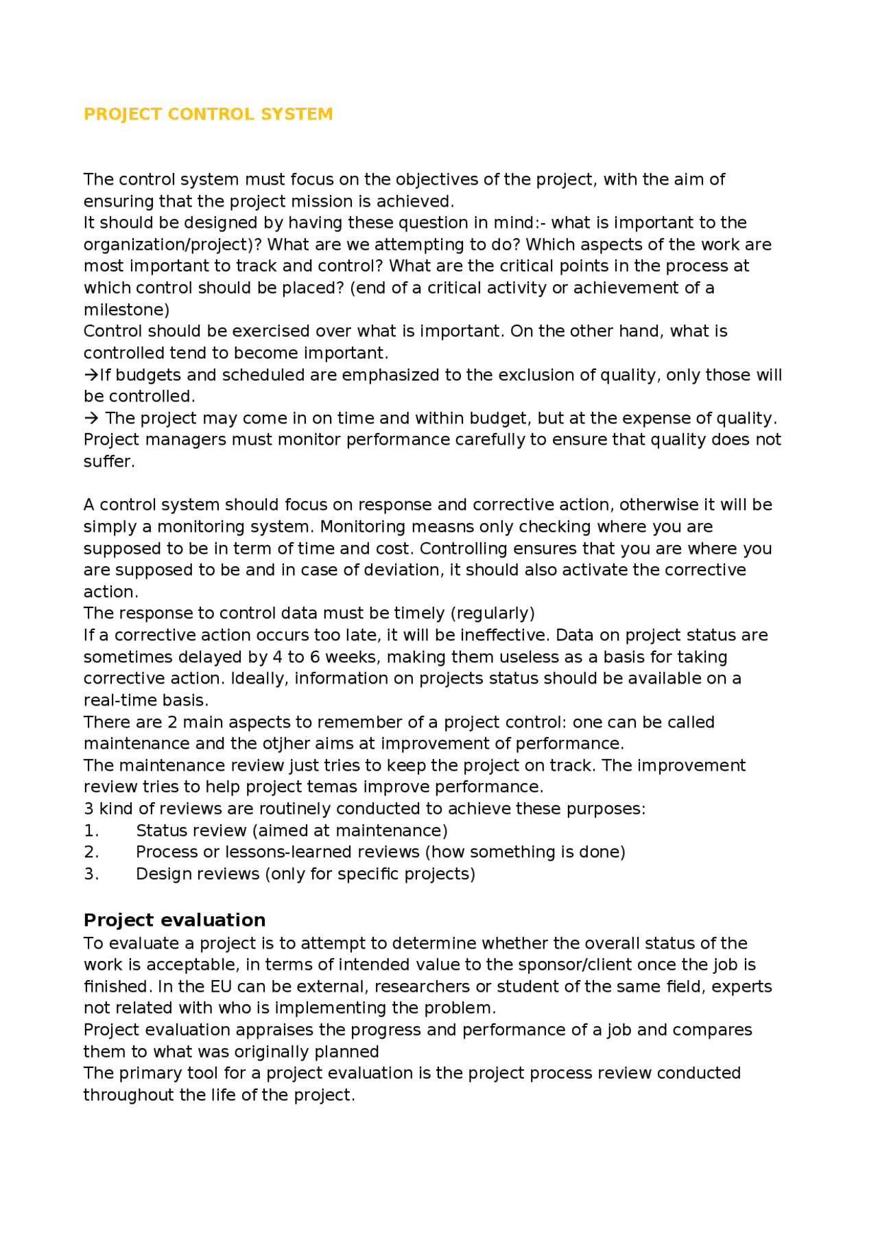 Appunti Di Project Cycle Management Appunti Di Project Management