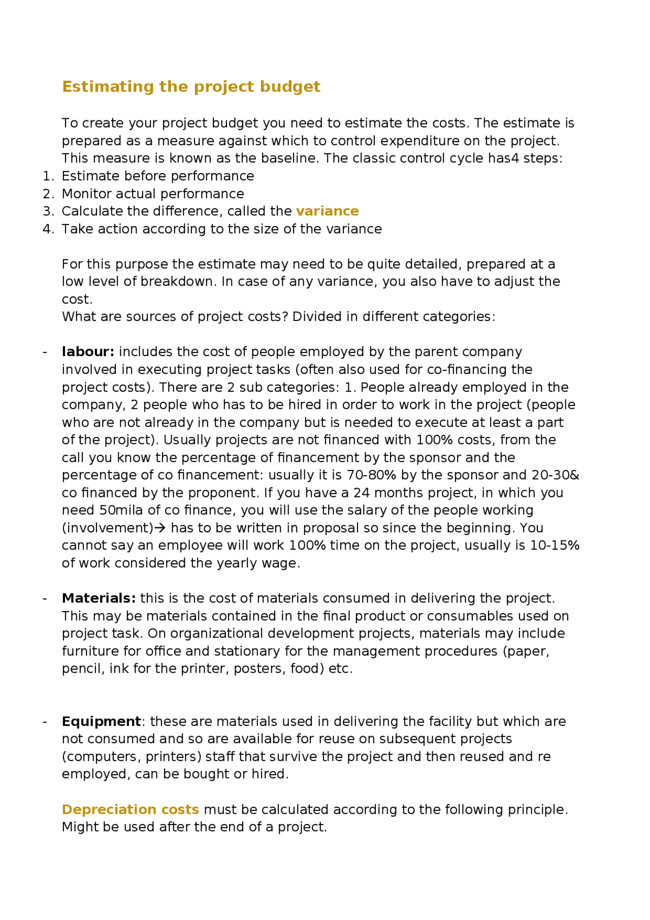 Appunti Lezioni Di Project Cycle Management Appunti Di Project