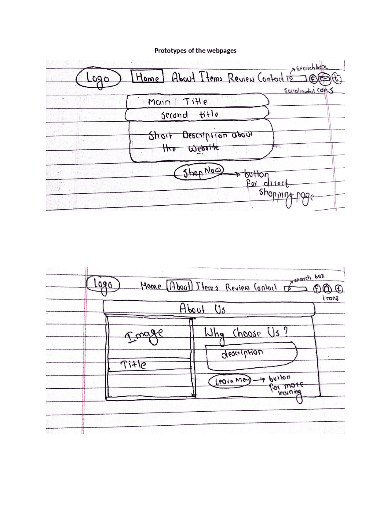 Prototype Of The Website Exams Design Docsity