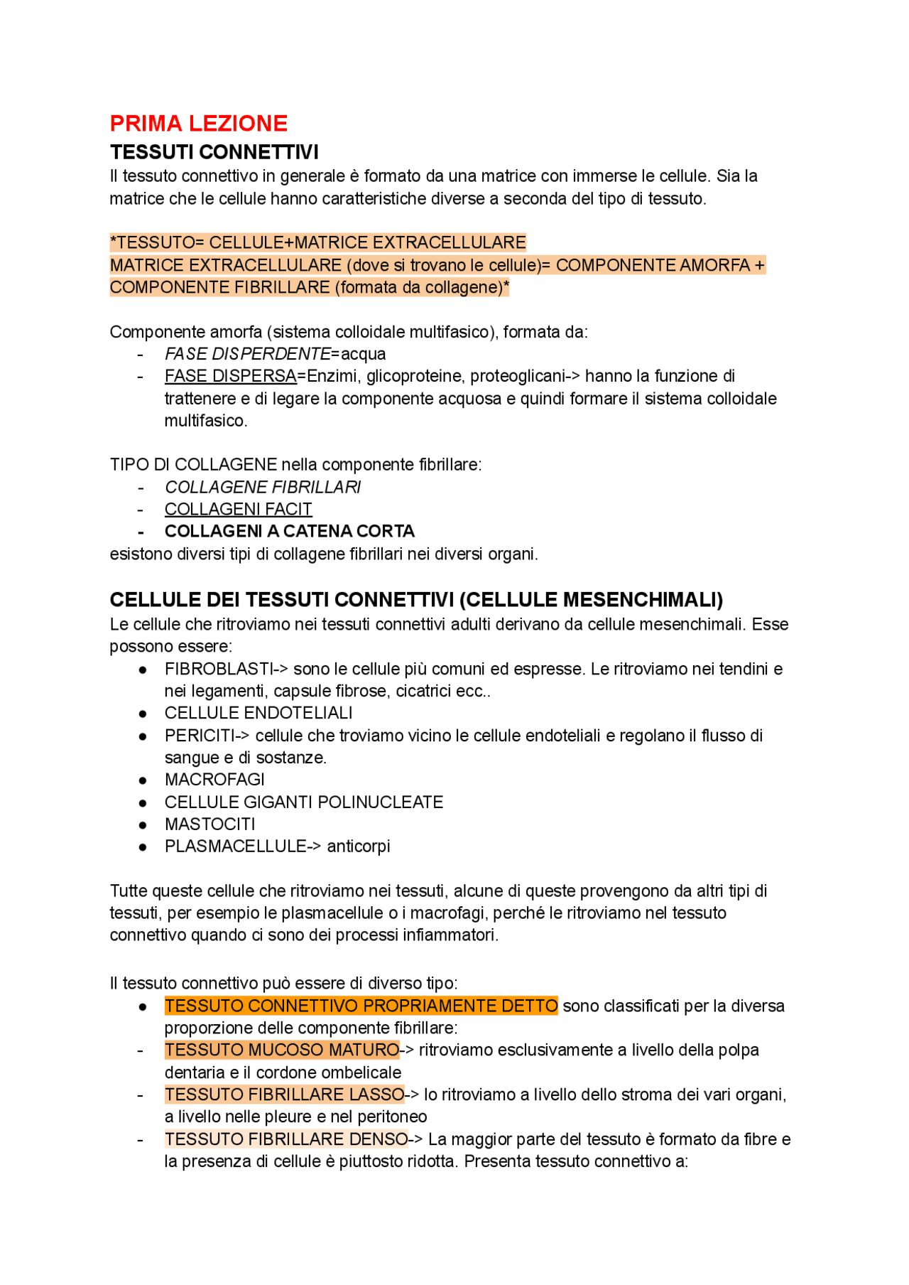 Antomia Ii Secondo Semestre Schemi E Mappe Concettuali Di Anatomia