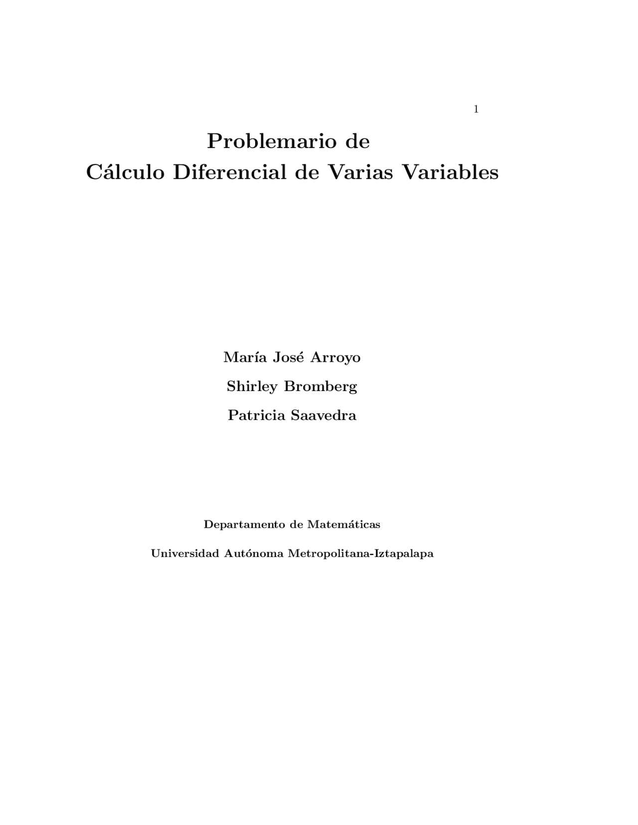 Problemario De Calculo De Varias Variables Apuntes De Cálculo Docsity