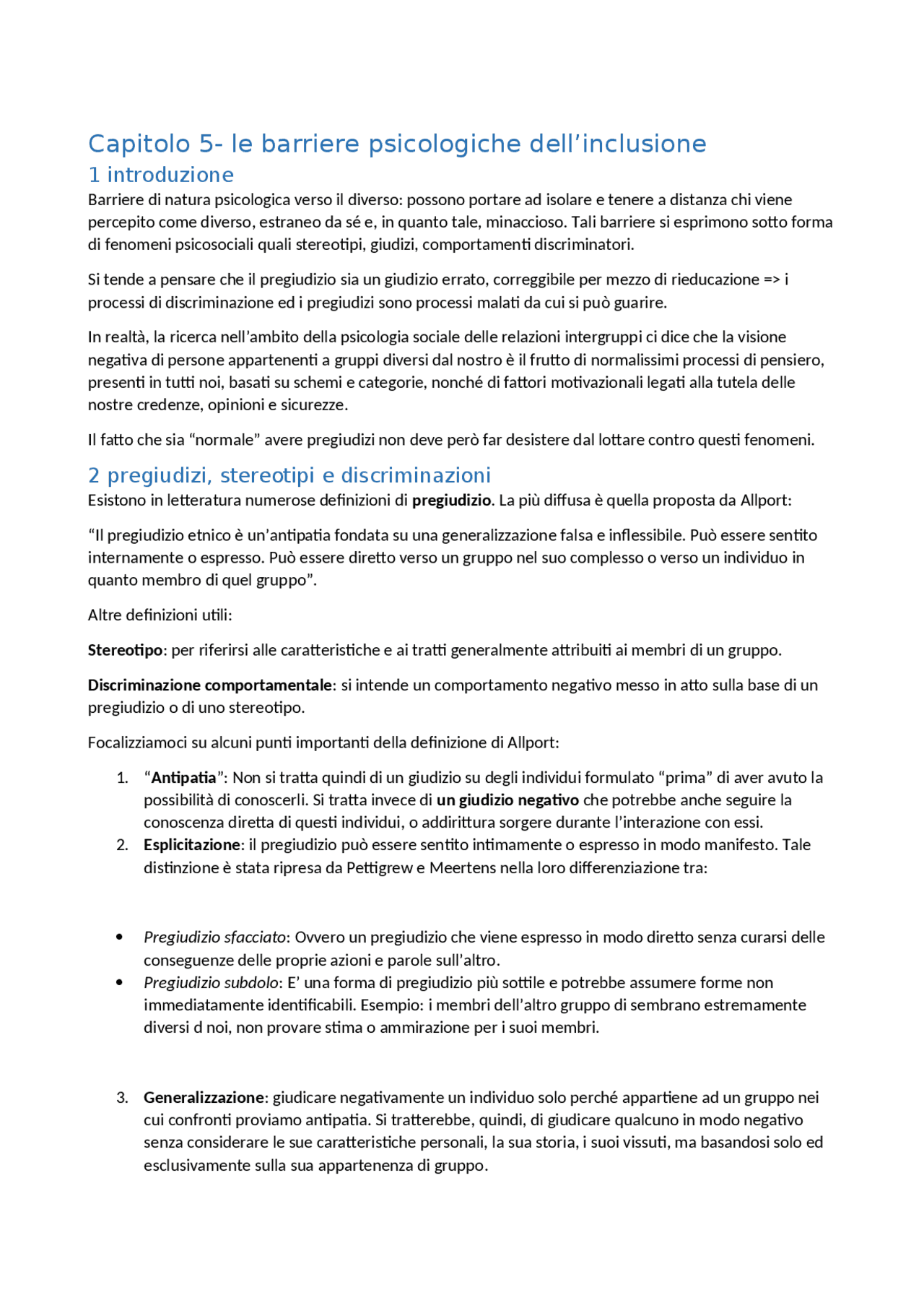 Diritti Umani E Inclusione Riassunto Cap V Vi Vii Schemi E Mappe