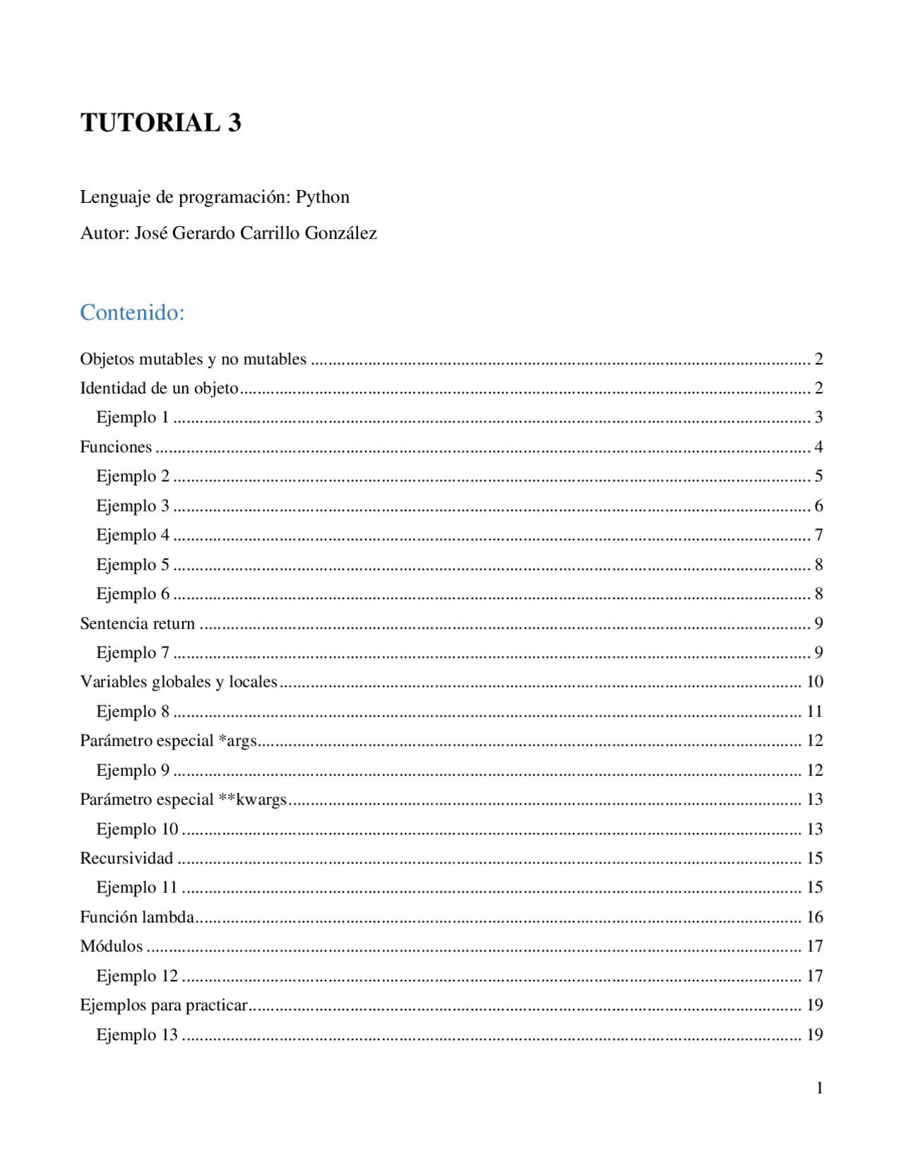 Tutorial 3 De Python Apuntes De Algoritmos Y Programación Docsity