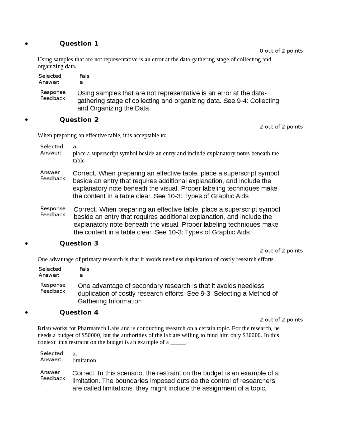 TEST 3 BUSI 300./TEST 3 BUSI 300. | Exams Business Strategy - Docsity