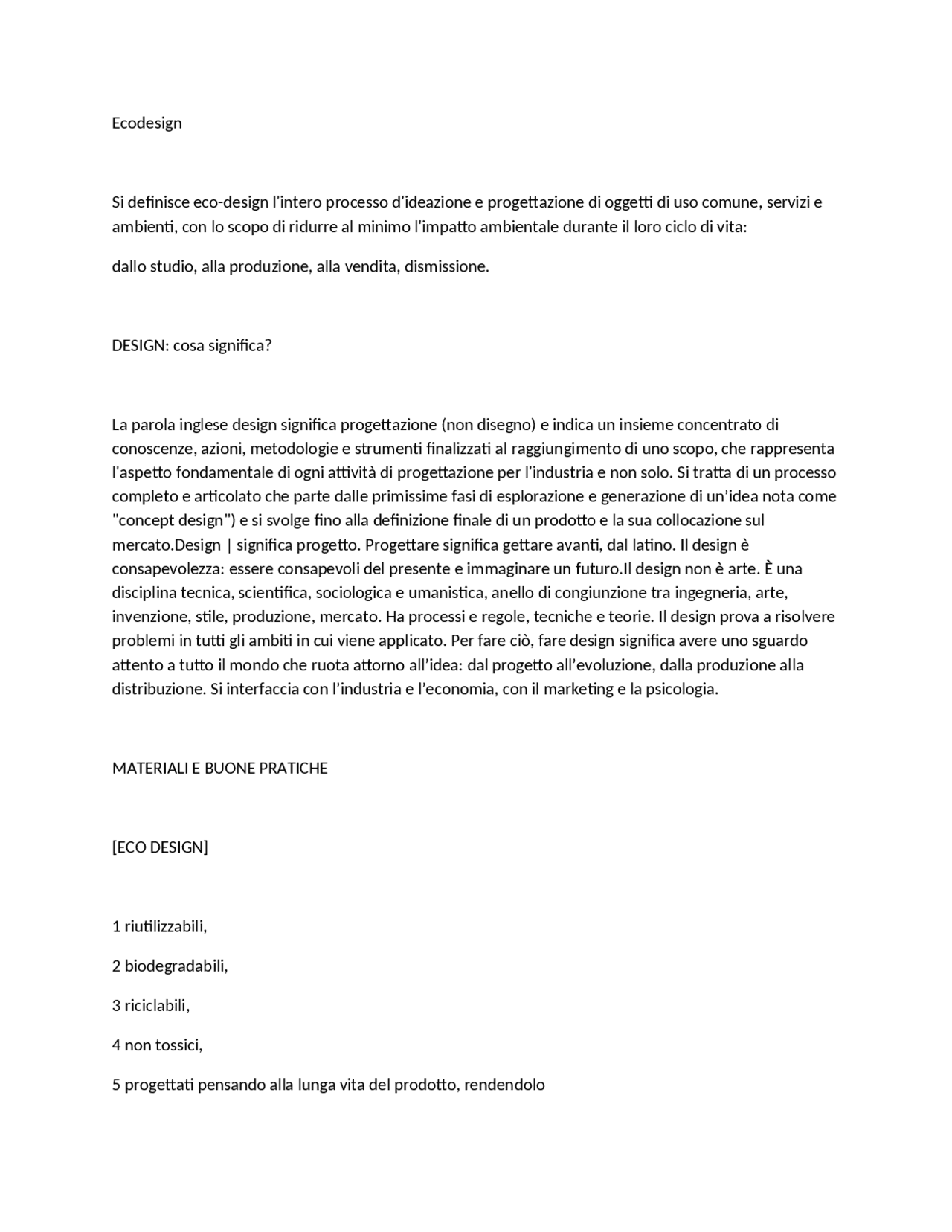 Design Appunti Di Ecodesign E Design Sostenibile Appunti Di Design