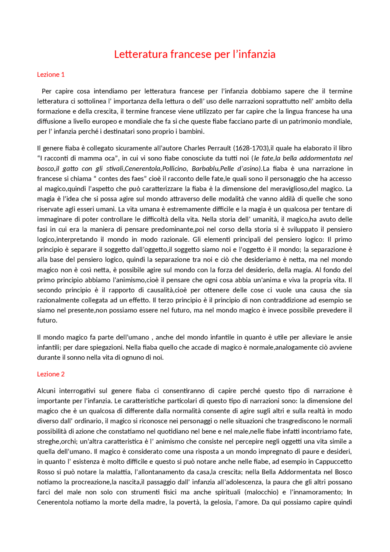 Appunti Per Esame Letteratura Francese Schemi E Mappe Concettuali Di
