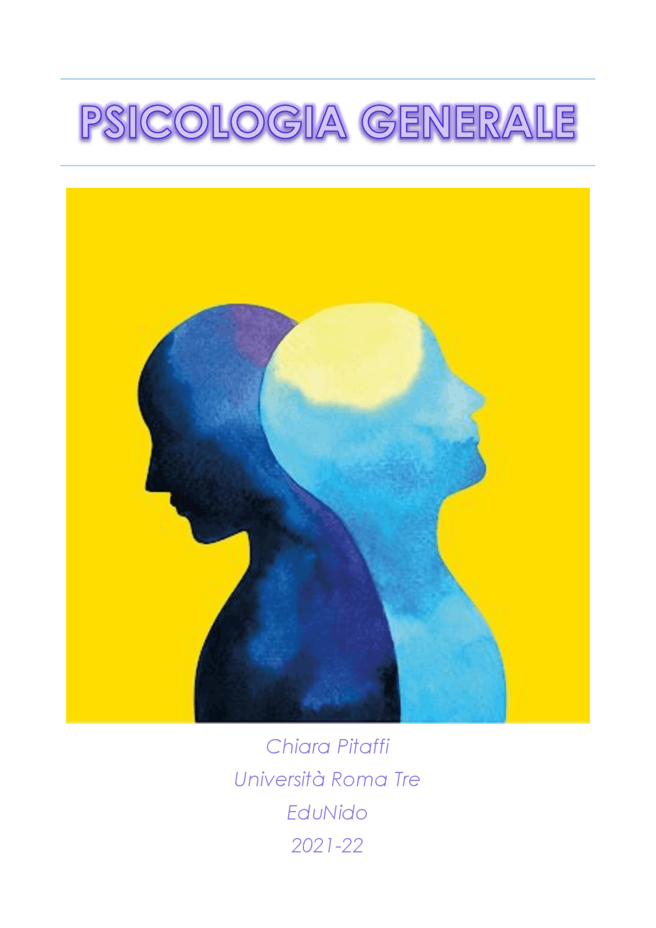 Psicologia Generale Manuale Sbobinature Di Psicologia Generale Docsity