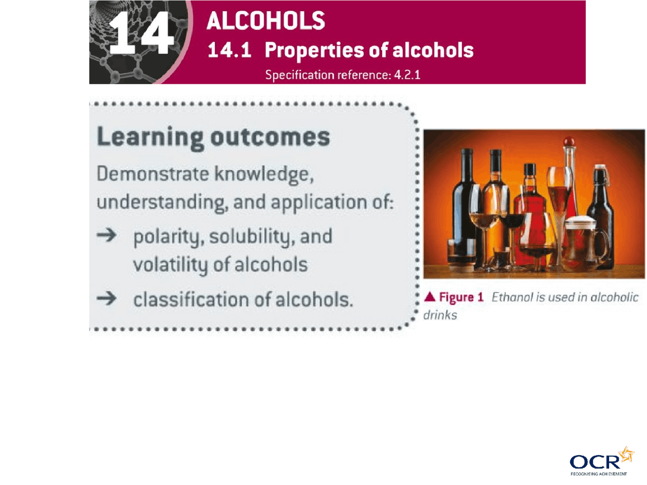 Properties of alcohols A level | Lecture notes Chemistry - Docsity