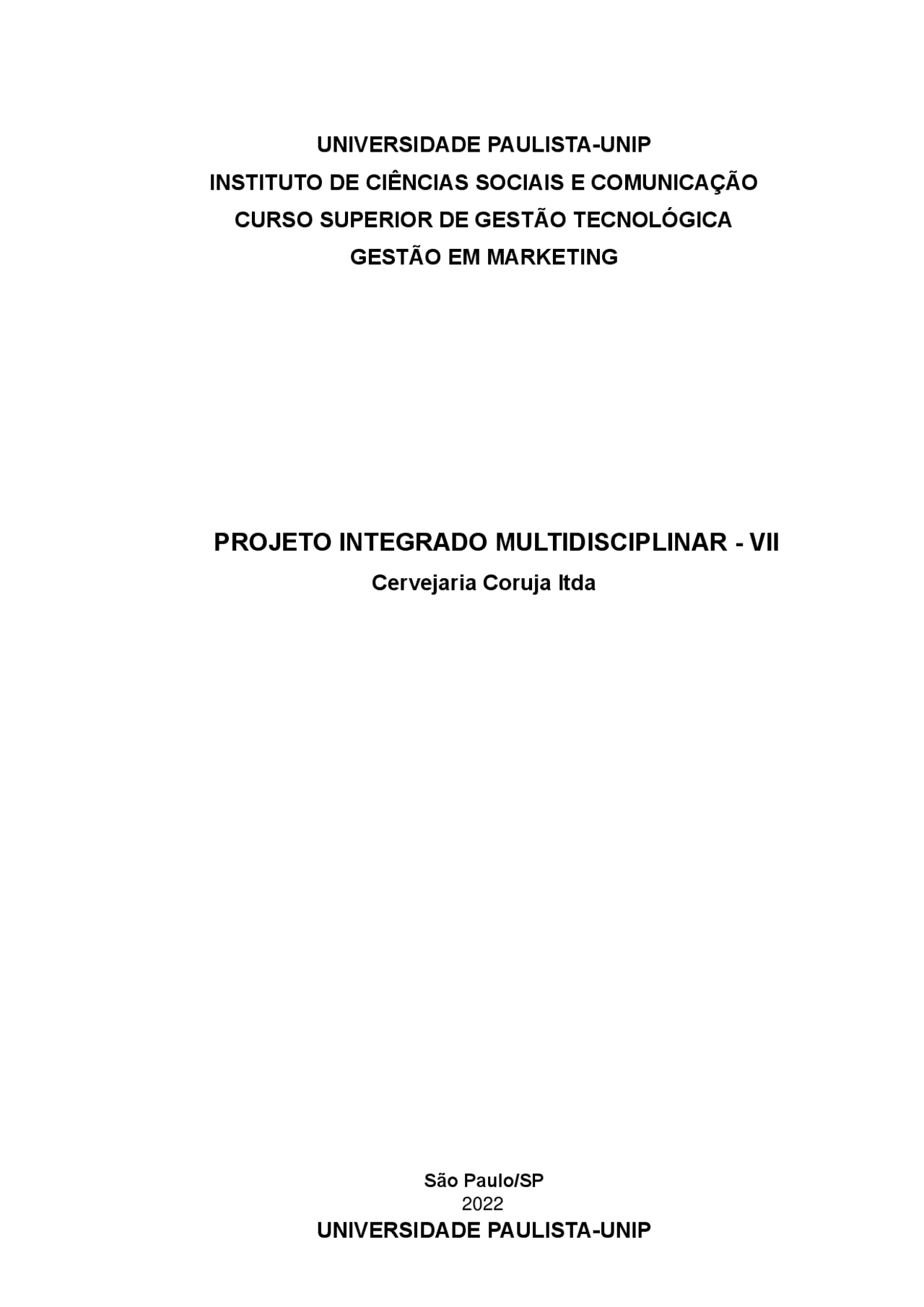 Pim Projeto Integrado Multidisplinar Resumos Marketing Docsity