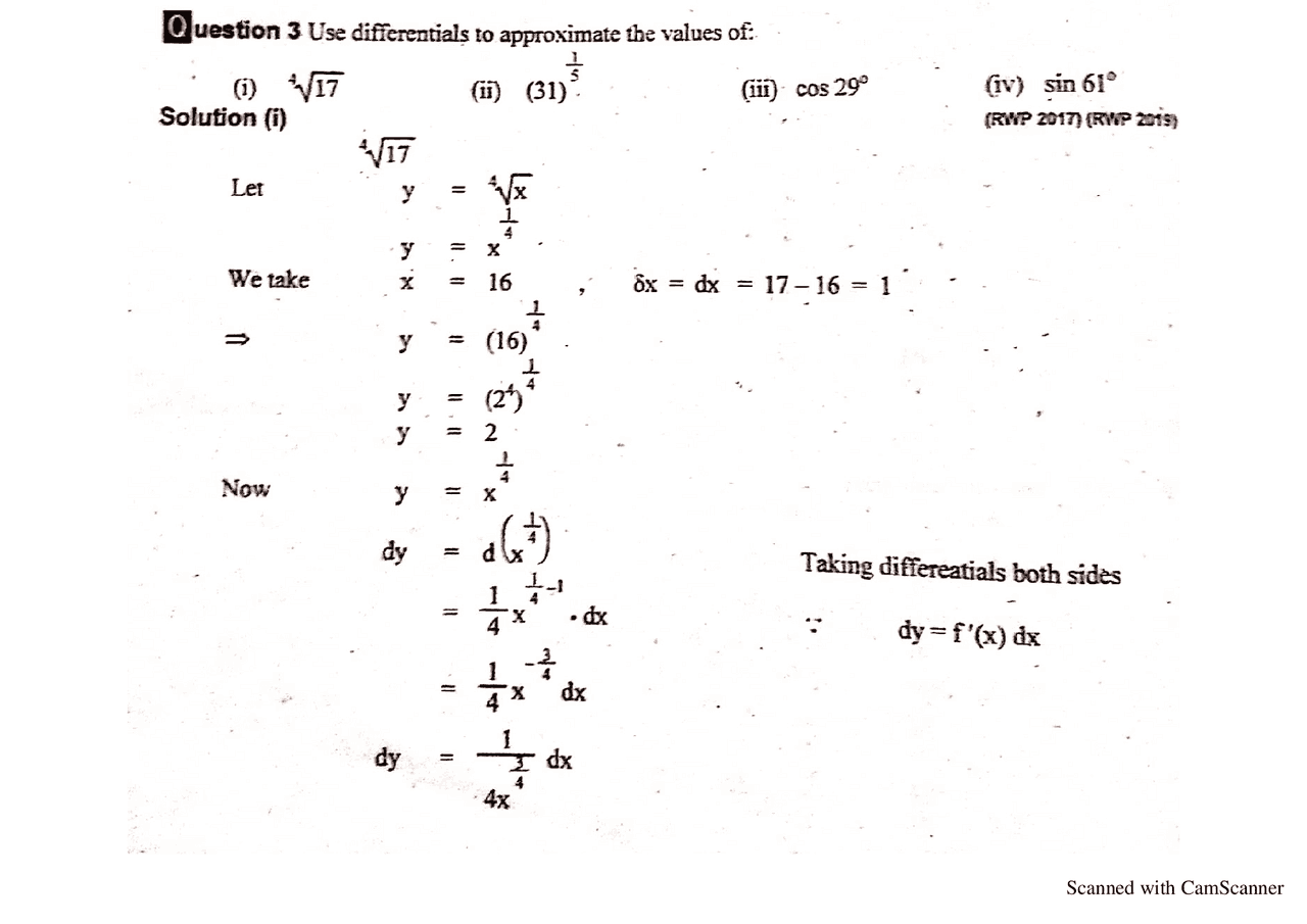 Mathematics class 12 integration | Exams Mathematics | Docsity