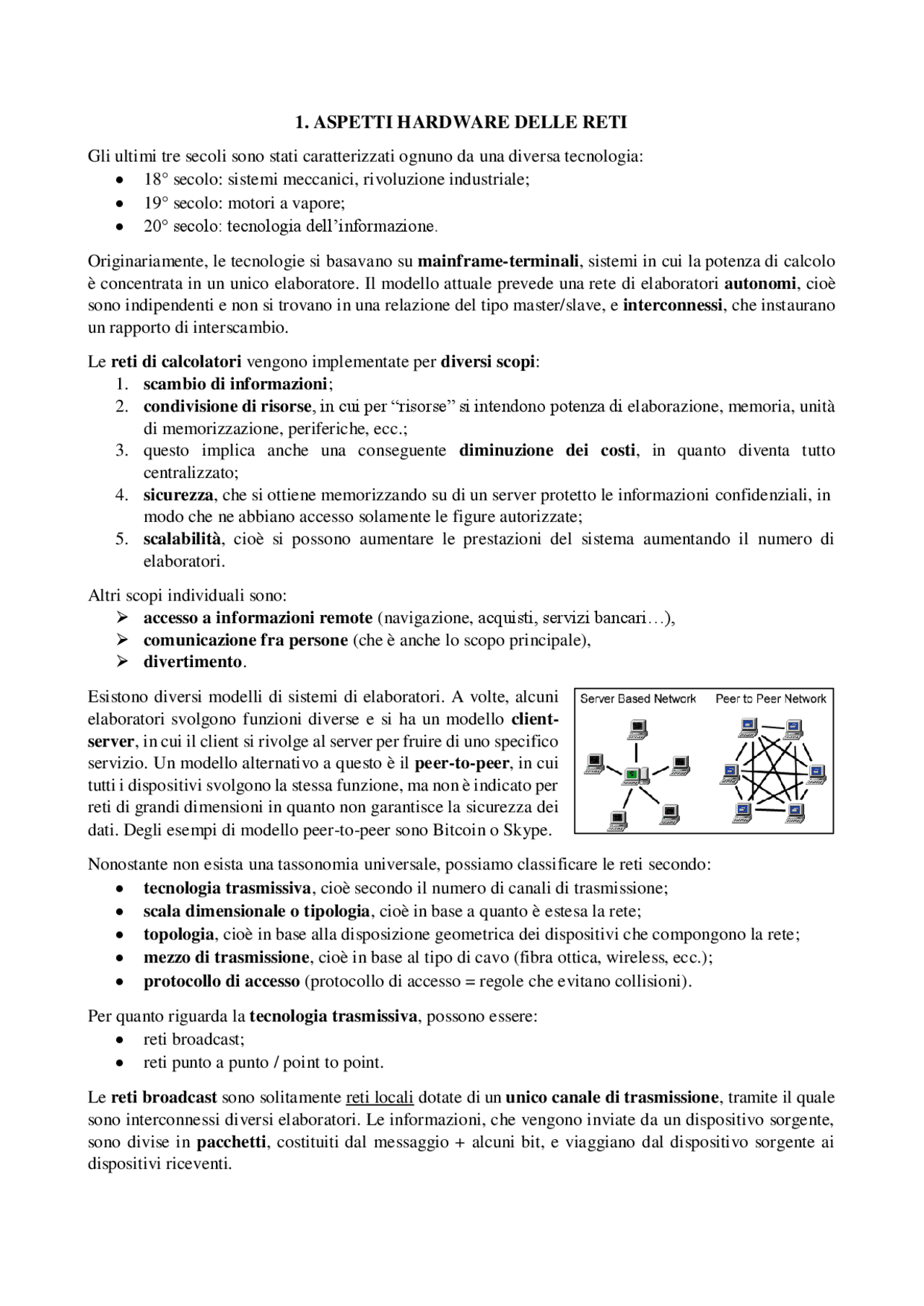 Appunti completi di informatica per la maturità | Appunti di Informatica | Docsity