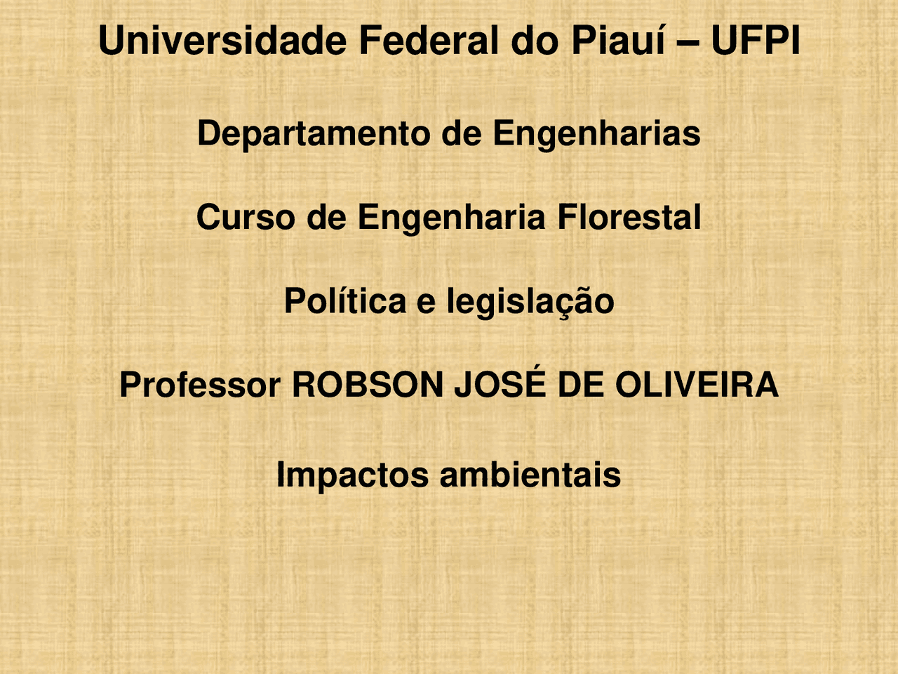 Definições Siglas E Impactos Ambientais Slides Engenharia Florestal