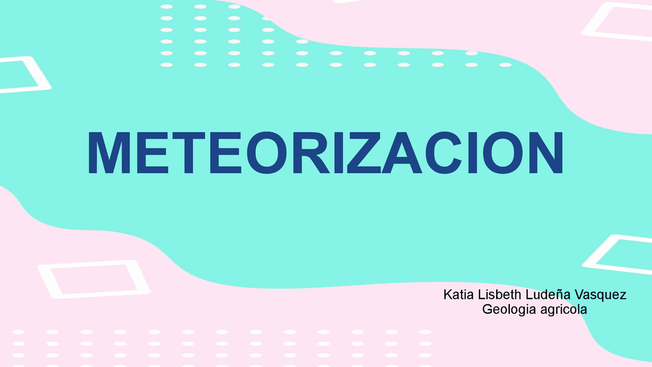 Clasificacion De La Meteorizacion Apuntes De Geología Docsity