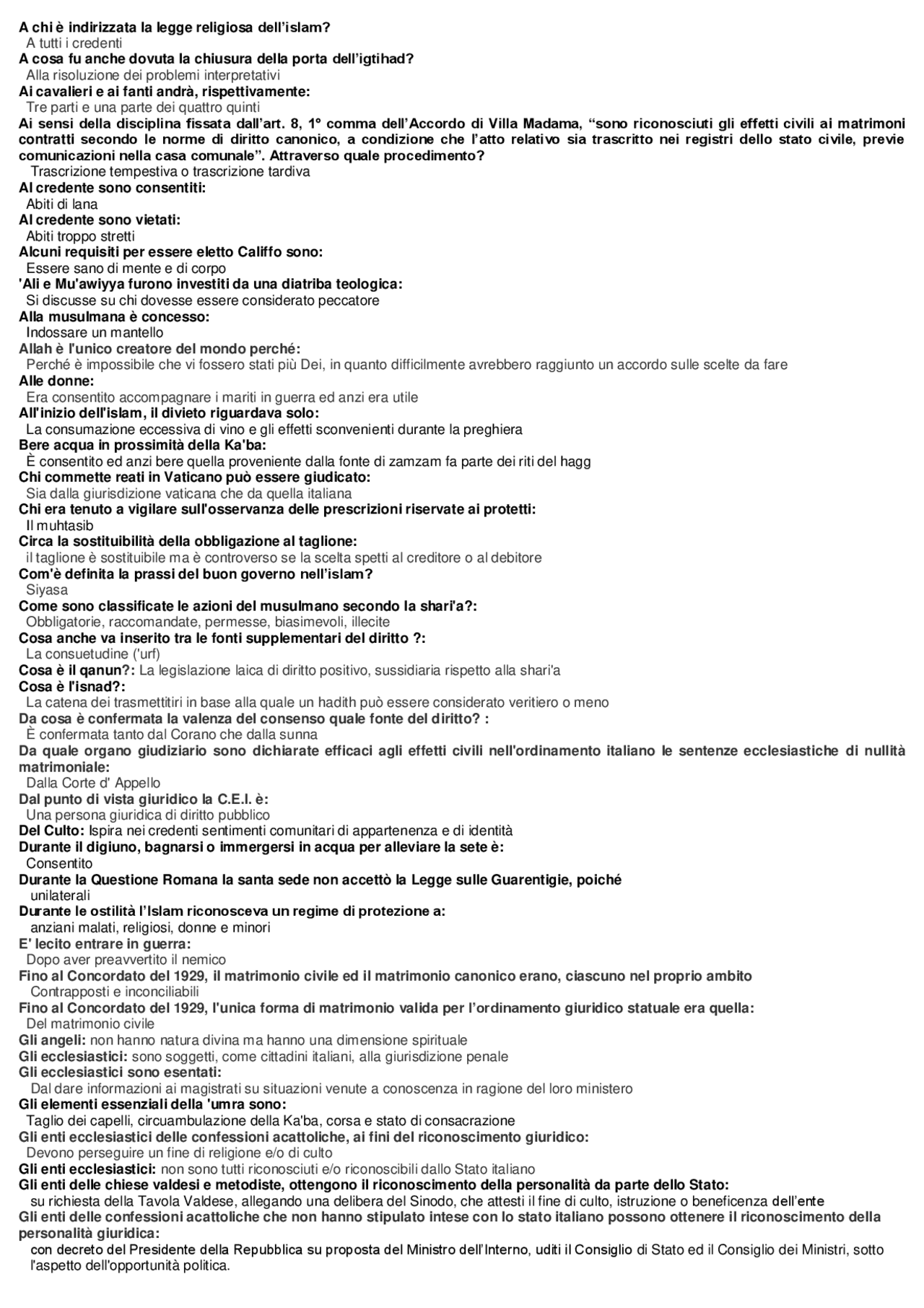 Test di autovalutazione e Banca Dati della materia Diritto ...