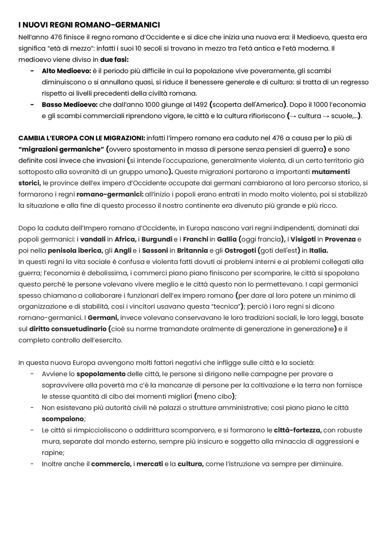 Inizio Medioevo Dai Longobardi Ai Franchi Schemi E Mappe Concettuali