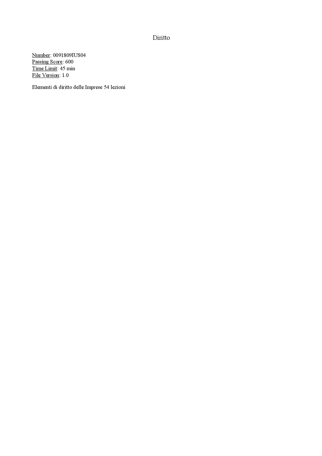 Diritto Mercatorum Prova Desame Sintesi Del Corso Di Diritto Docsity