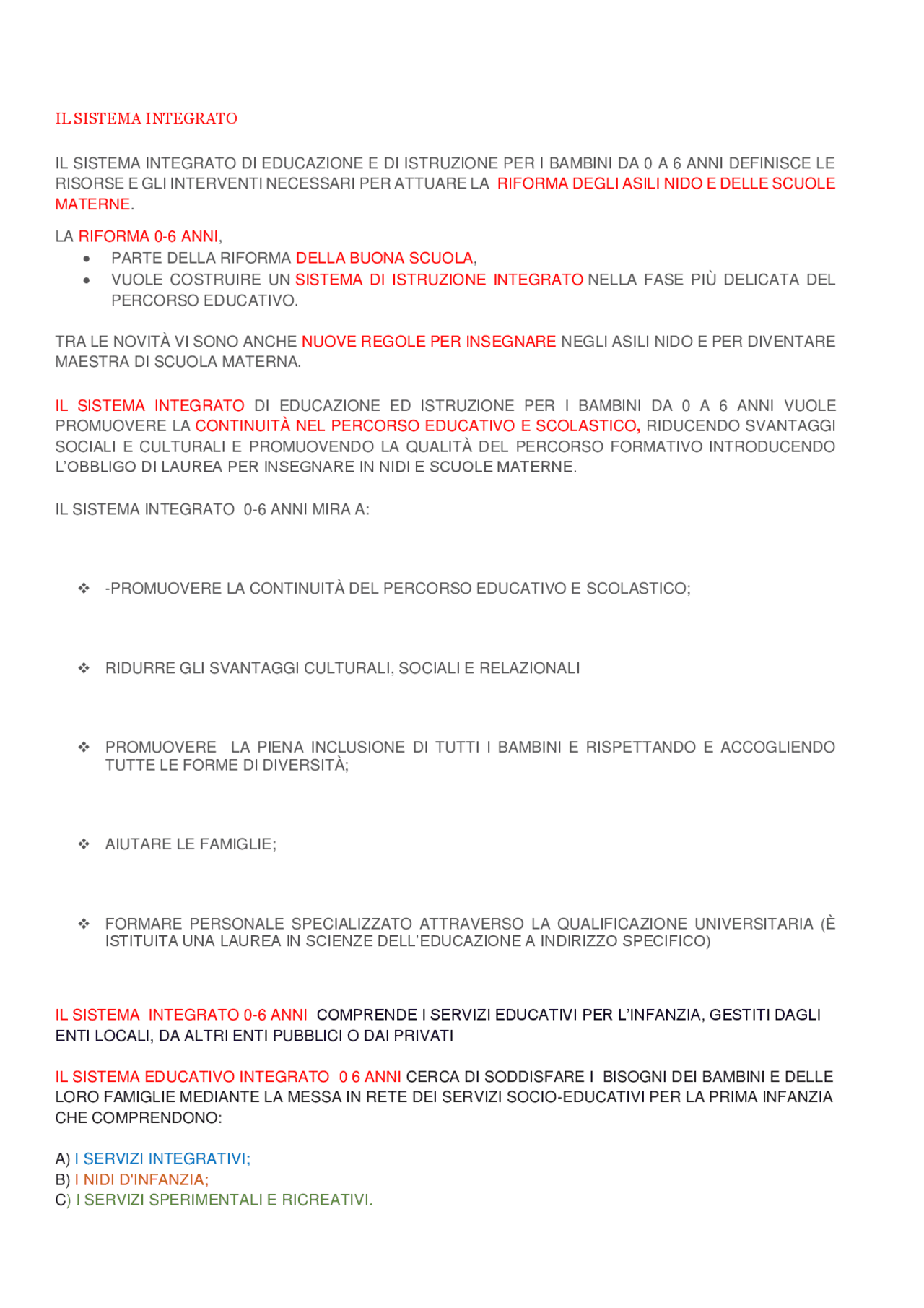RIASSUNTI BREVI PER dsa | Schemi e mappe concettuali di Pedagogia dell ...