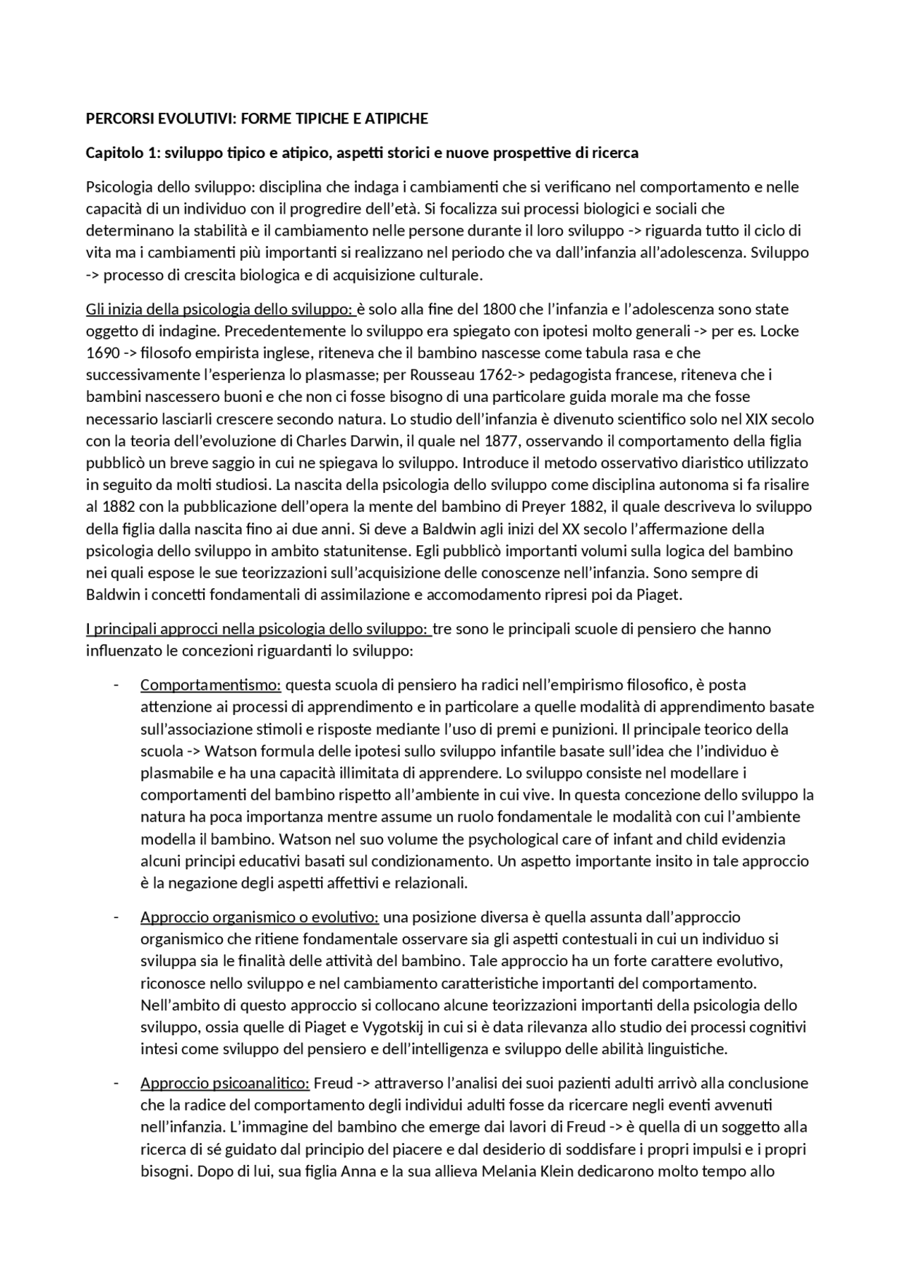 Psicologia Dello Sviluppo Tipico E Atipico Schemi E Mappe Concettuali