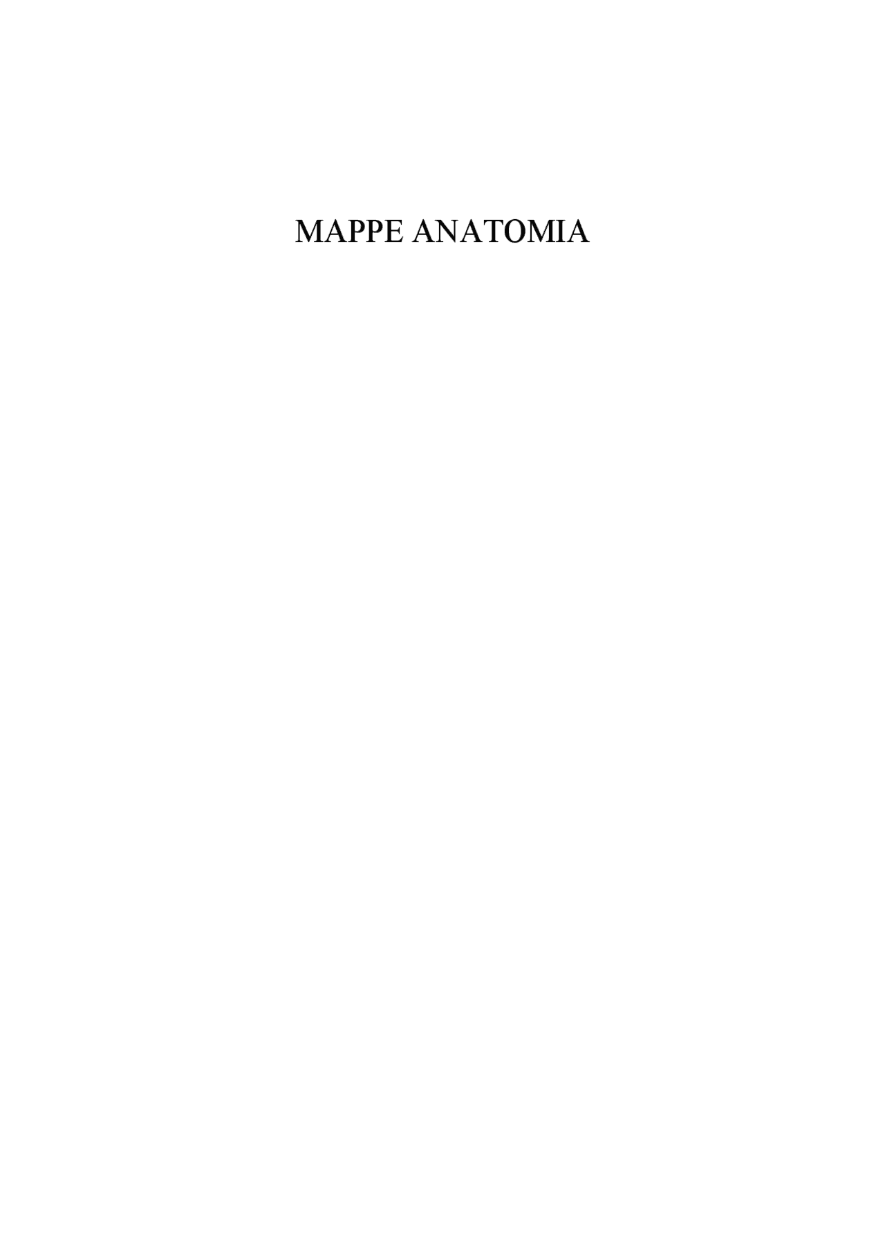 Mappe Concettuali Anatomia I Schemi E Mappe Concettuali Di Anatomia I