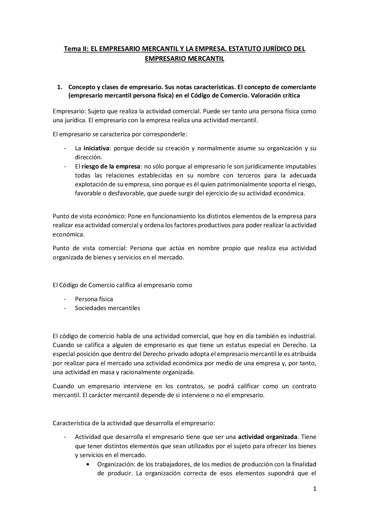 Apuntes T2 Derecho Mercantil I Apuntes De Derecho Mercantil Docsity