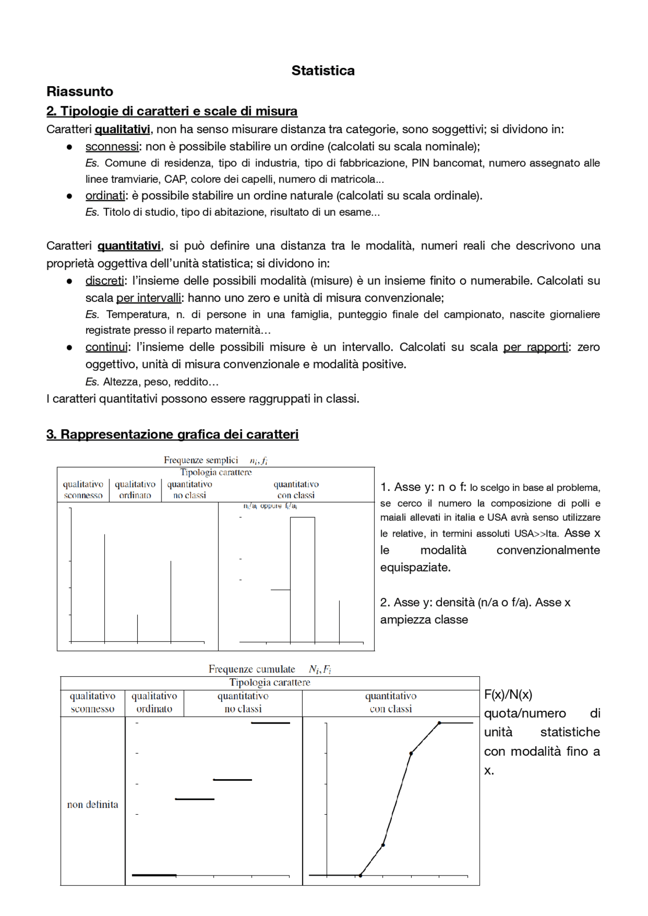 Statistica Cantaluppi Dispense Di Statistica Docsity