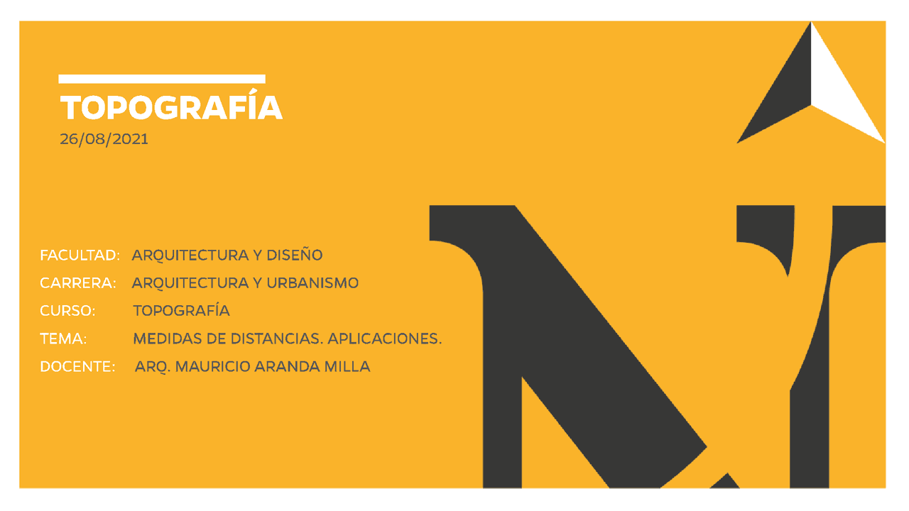 T1 Topografía UPN parte práctica | Ejercicios de Topografía | Docsity