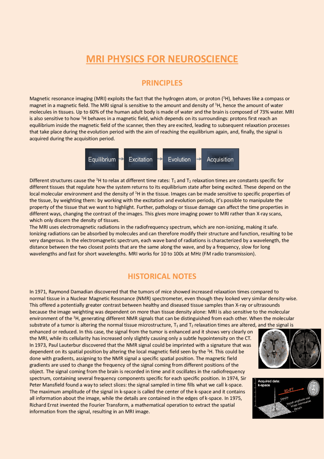 MRI physics for Neuroscience | Appunti di Magnetic Resonance Imaging ...